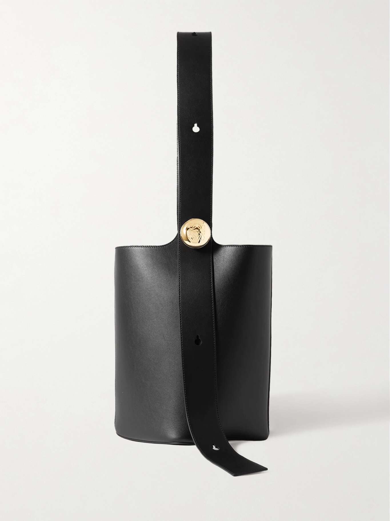 LOEWE Pebble embellished leather bucket bag | NET-A-PORTER