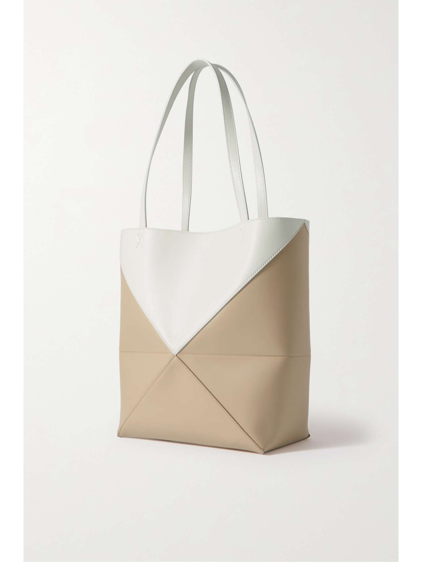 LOEWE Puzzle Fold convertible medium two-tone leather tote bag | NET-A ...