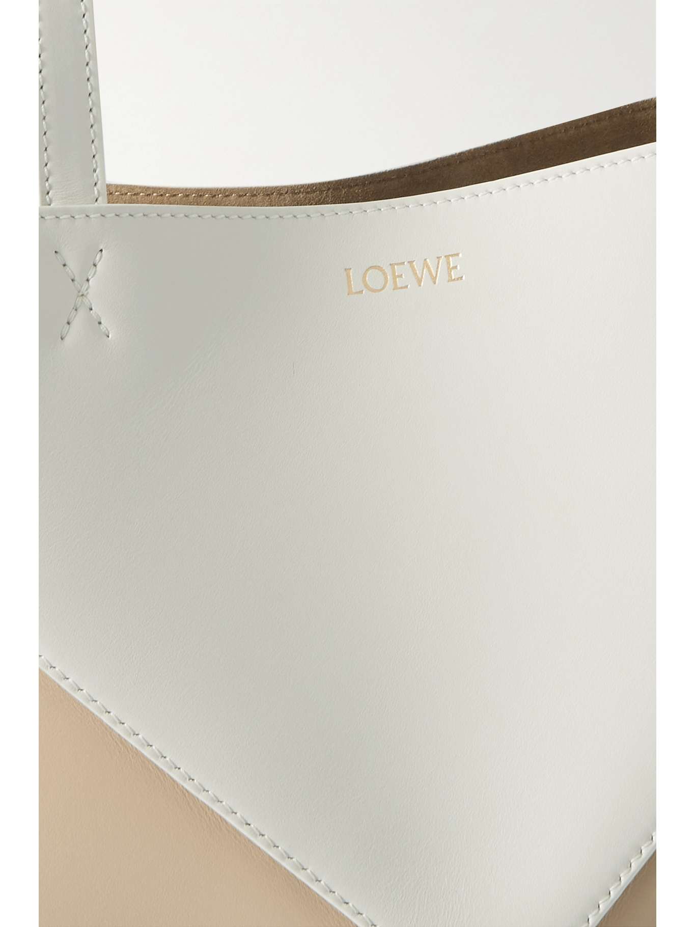 LOEWE Puzzle Fold convertible medium two-tone leather tote bag | NET-A ...