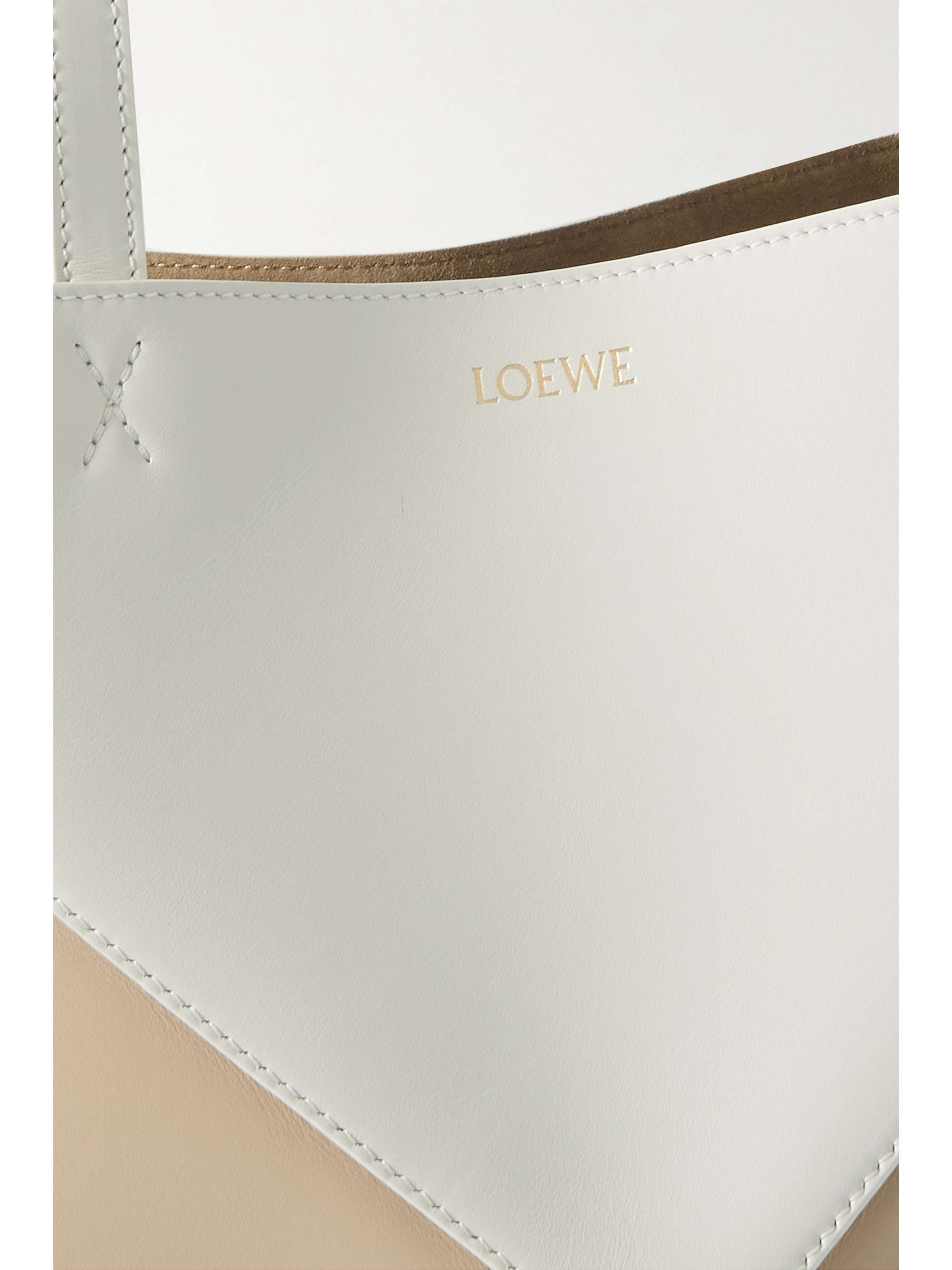 LOEWE Puzzle Fold convertible medium two-tone leather tote bag | NET-A ...