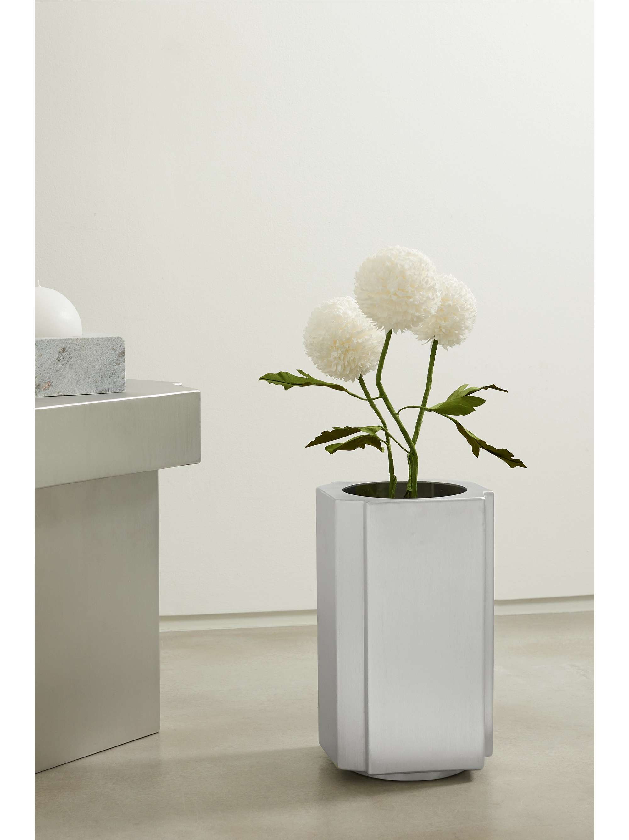 LOUISE ROE FUNKI small brushed aluminium pot | NET-A-PORTER