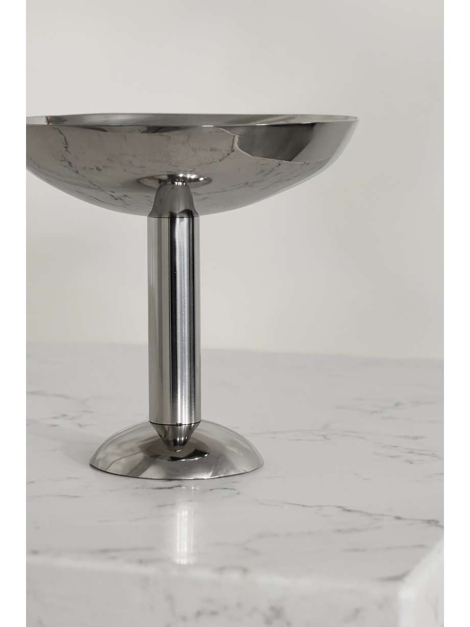 LOUISE ROE Polished stainless steel champagne coupe | NET-A-PORTER