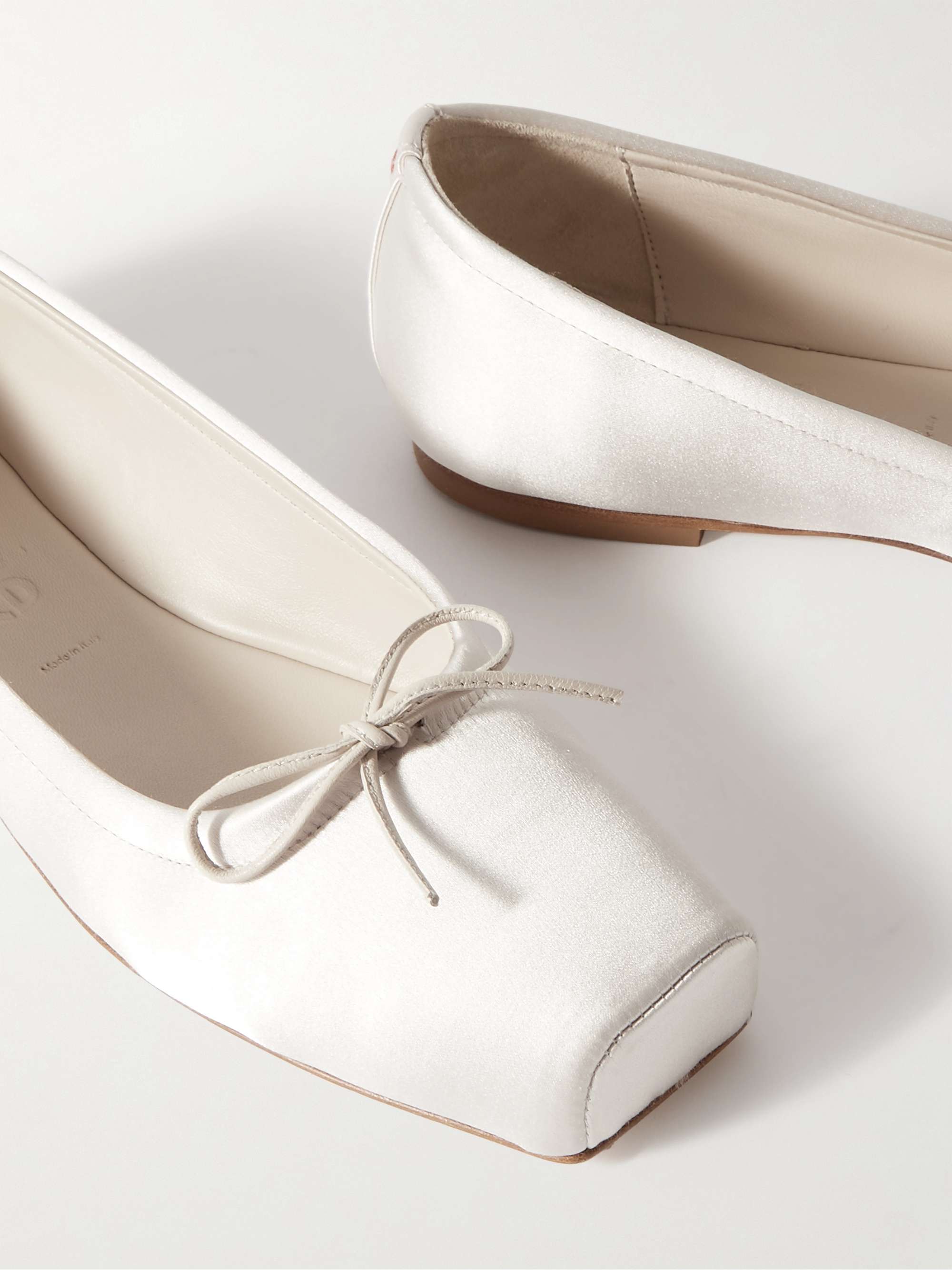AEYDE Gabriella satin ballet flats | NET-A-PORTER