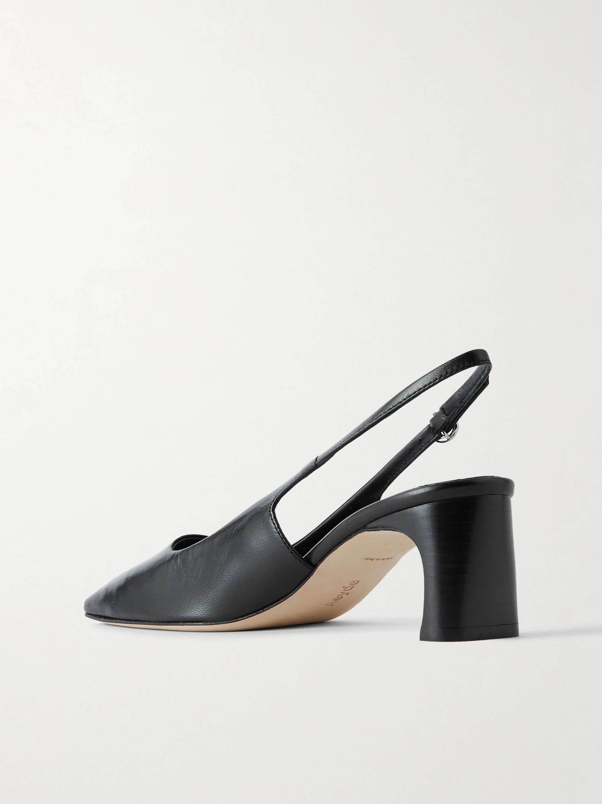 AEYDE Eliza leather slingback pumps | NET-A-PORTER