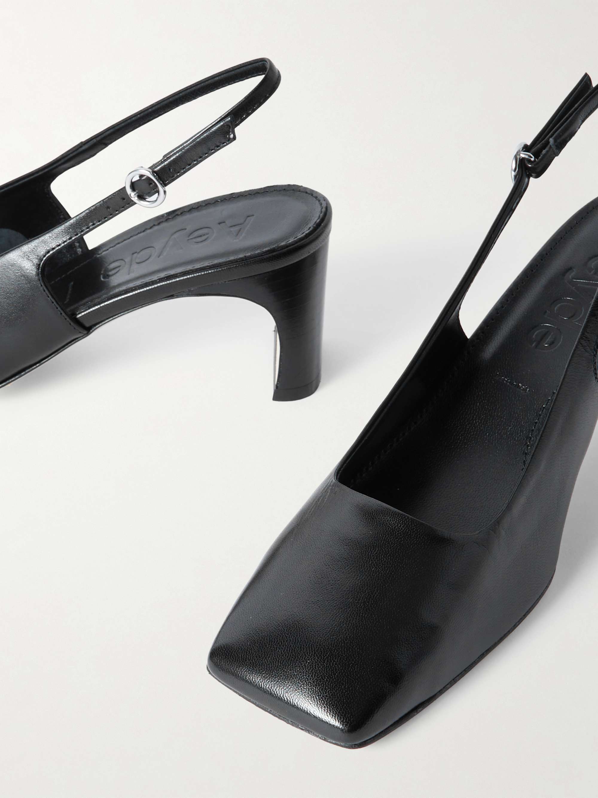 AEYDE Eliza leather slingback pumps | NET-A-PORTER