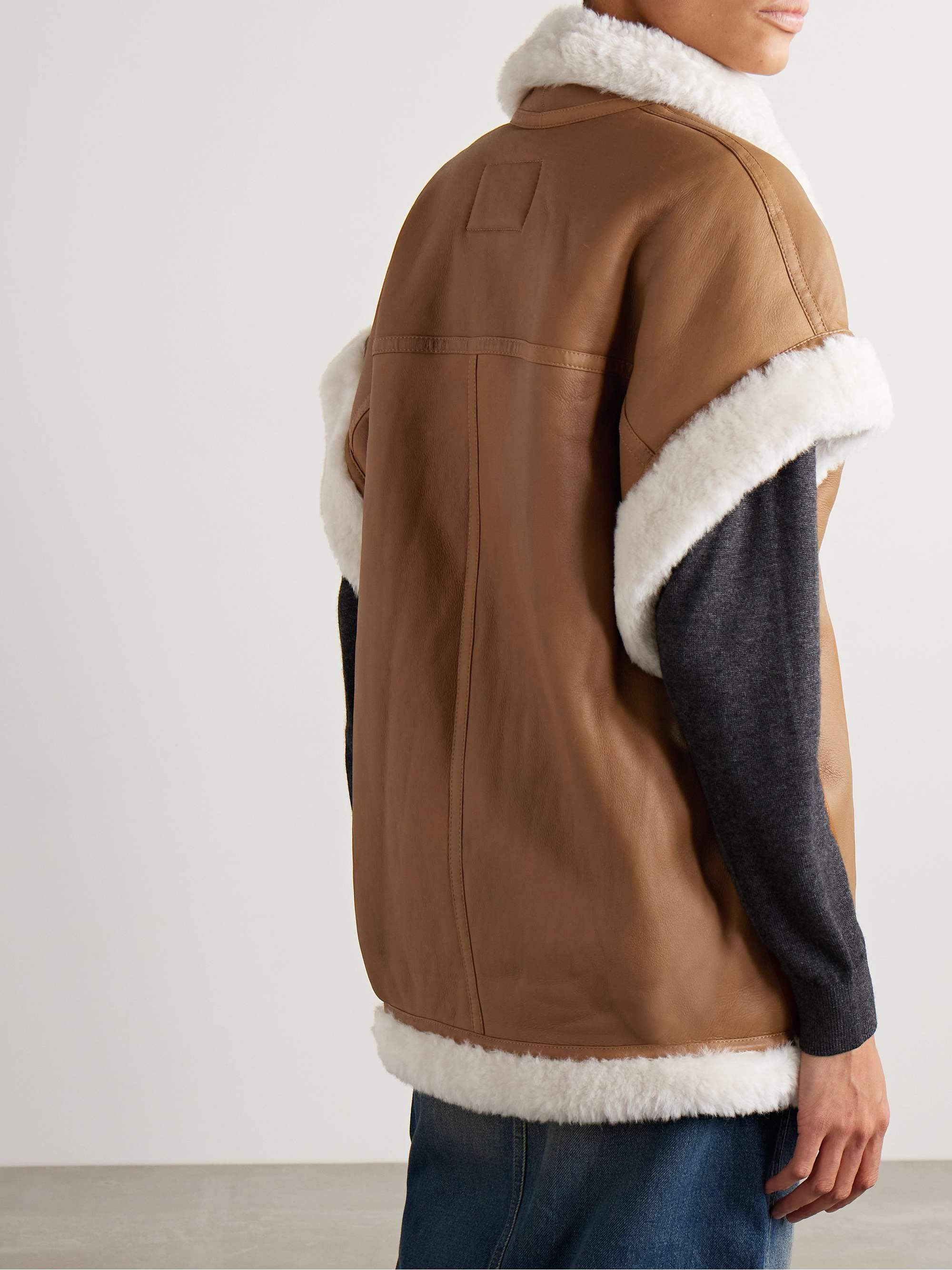 ISABEL MARANT Medilia shearling vest | NET-A-PORTER