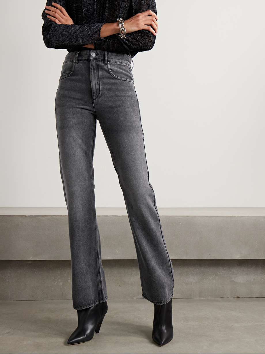 ISABEL MARANT Belvira high-rise straight-leg jeans | NET-A-PORTER