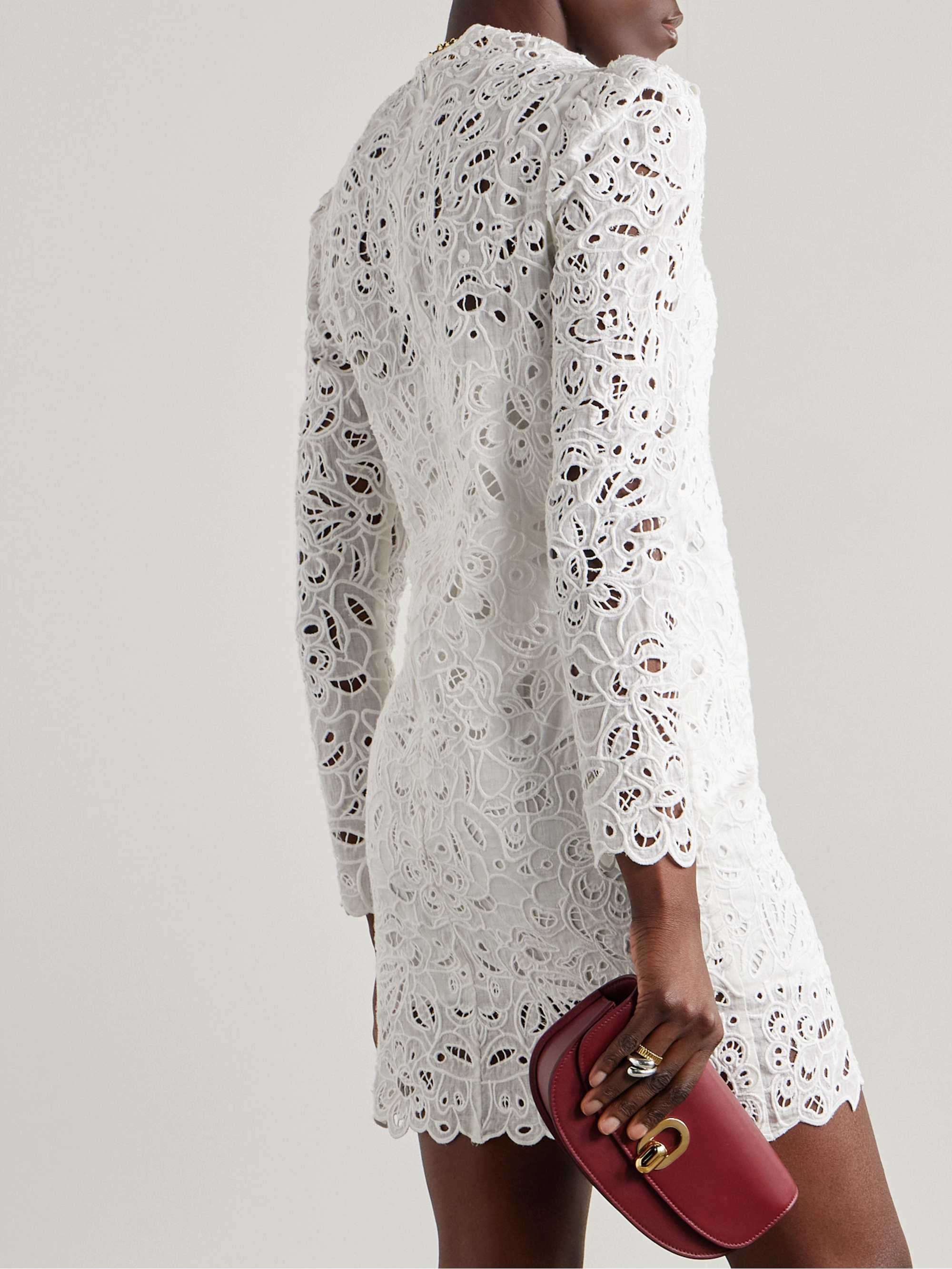 ISABEL MARANT Daphne broderie anglaise ramie mini dress | NET-A-PORTER