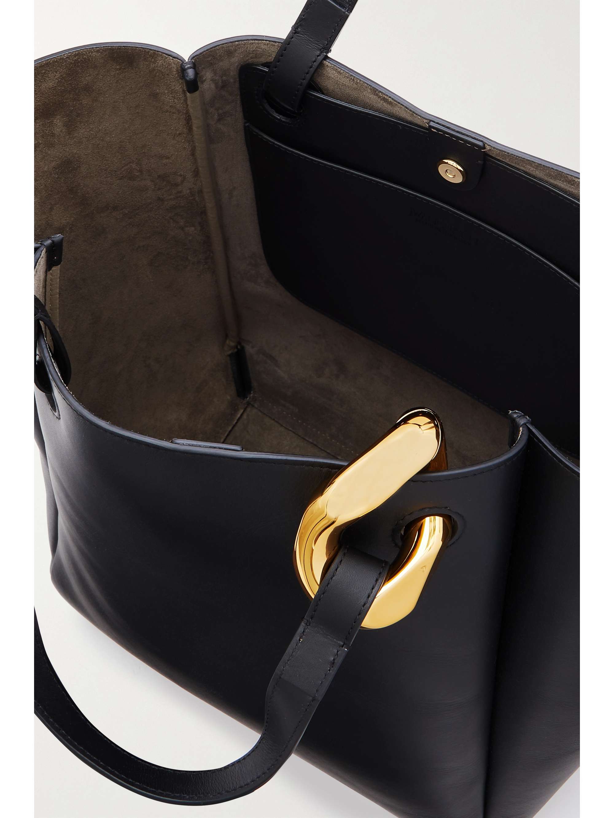 JW ANDERSON JWA Corner chain-embellished leather tote | NET-A-PORTER