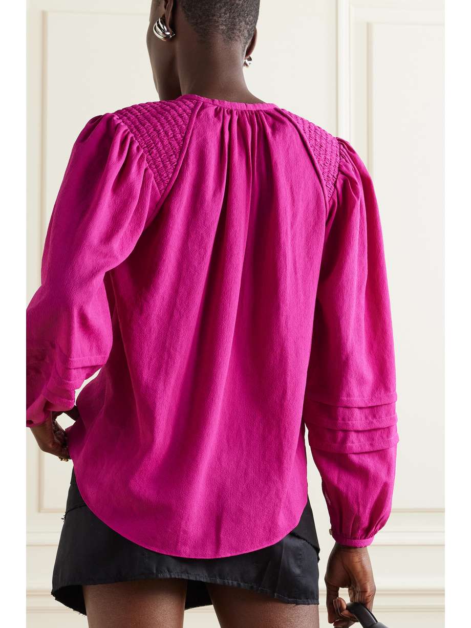 MARANT ÉTOILE Lamaya crepe blouse | NET-A-PORTER