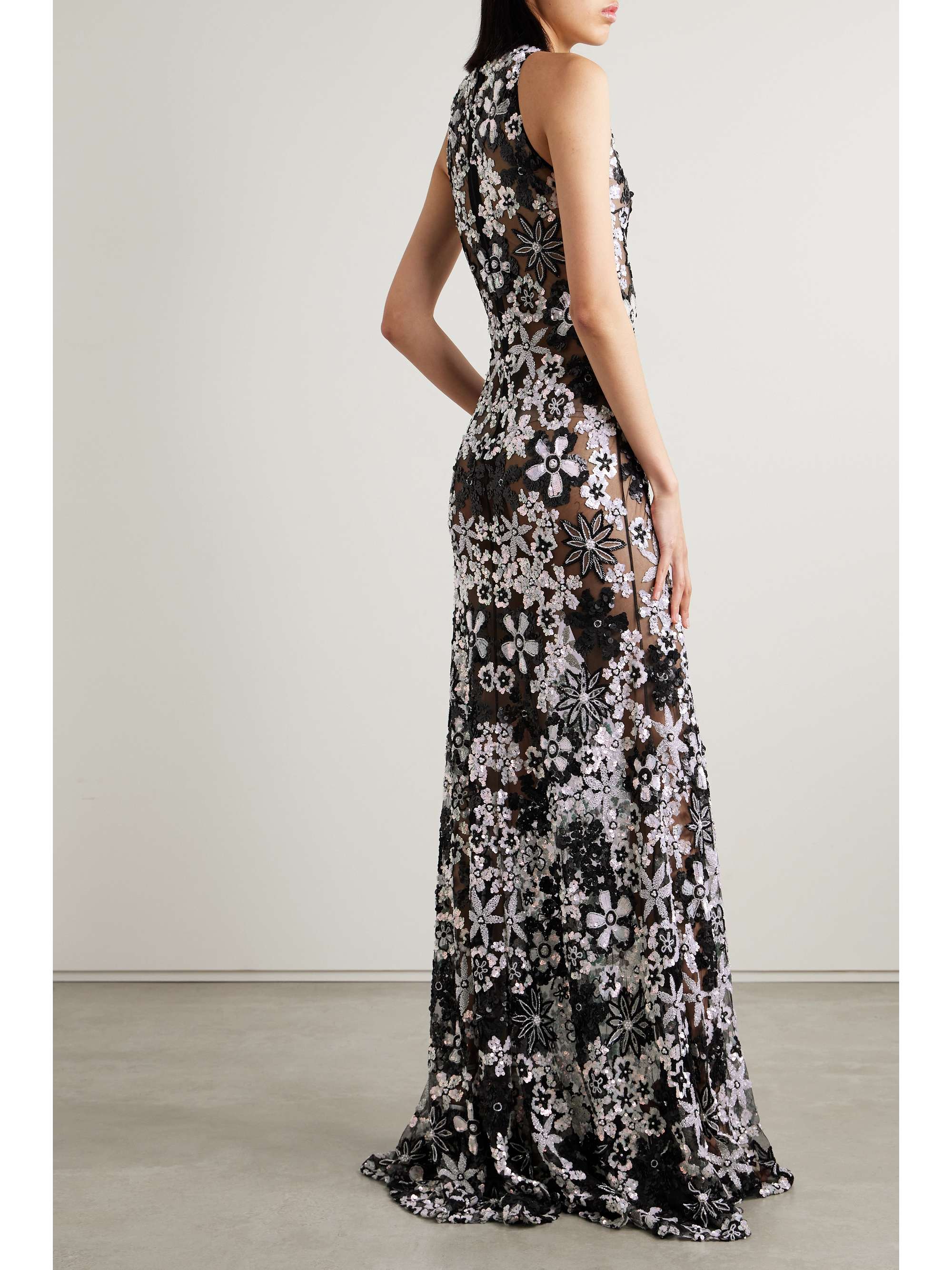 NAEEM KHAN Embellished tulle gown | NET-A-PORTER
