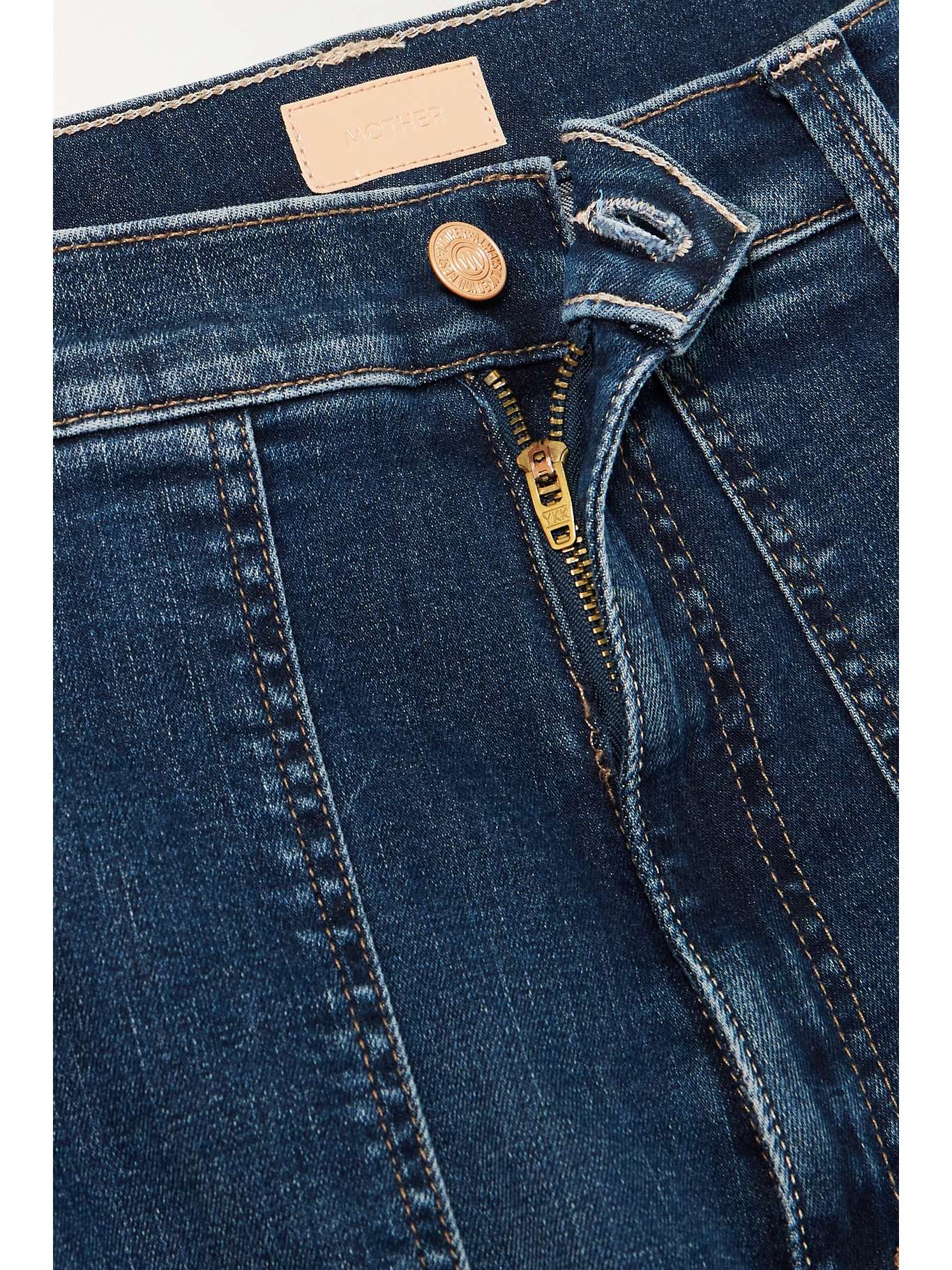 MOTHER + NET SUSTAIN The Quartet Breaker Flood high-rise wide-leg jeans ...