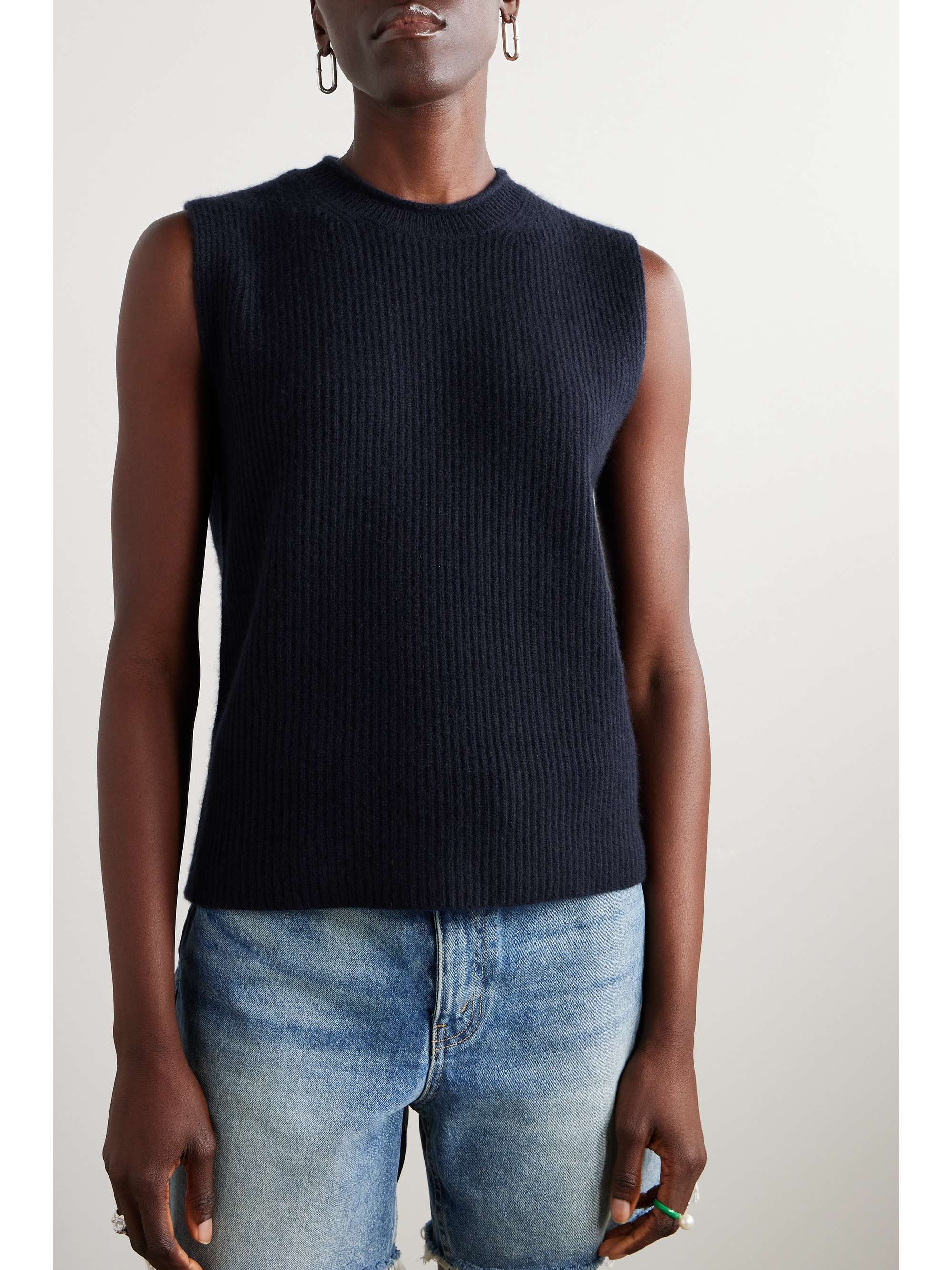 GUEST IN RESIDENCE Layer Up! ribbed cashmere vest | NET-A-PORTER