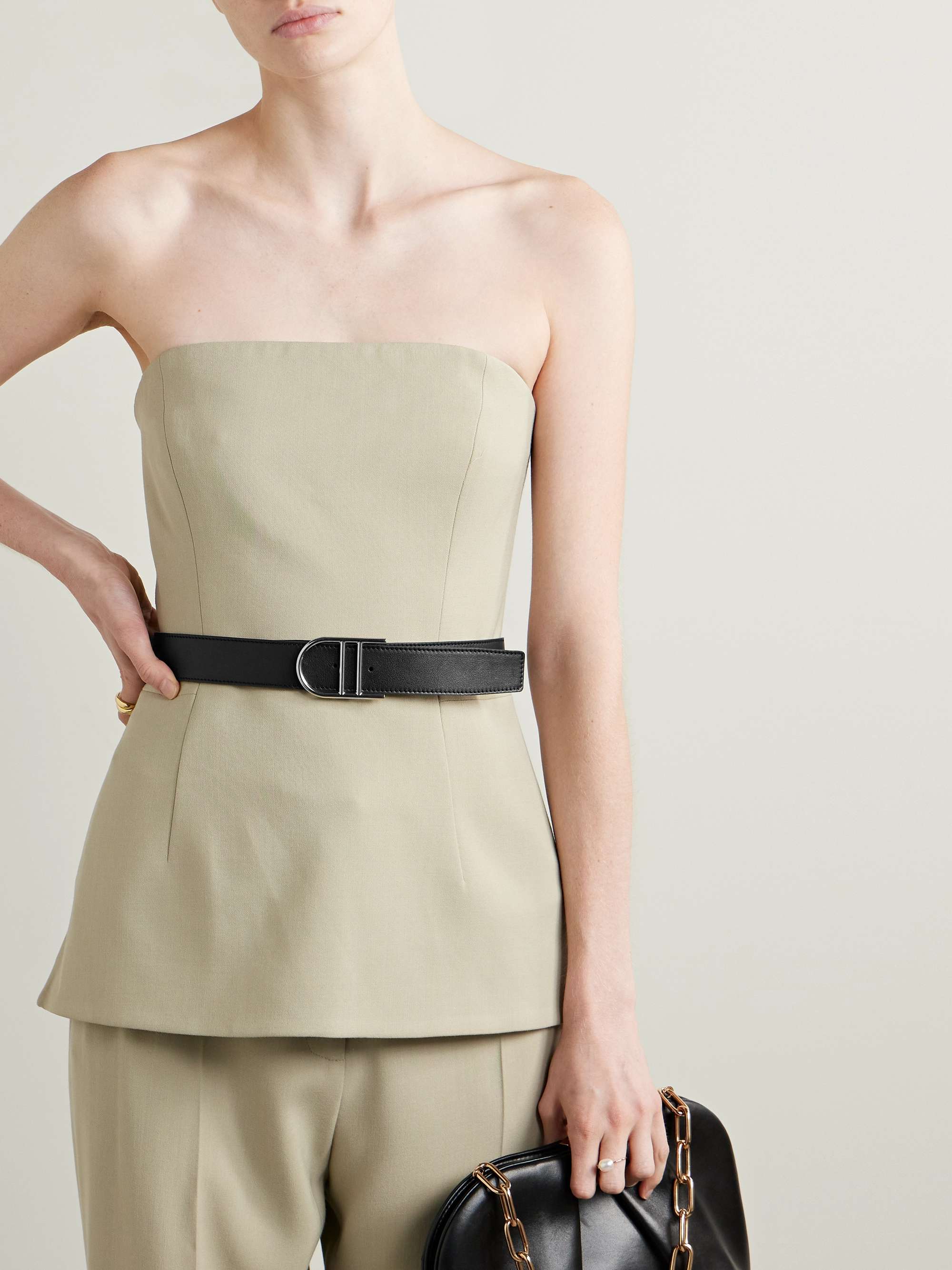 GABRIELA HEARST Neala reversible leather belt | NET-A-PORTER
