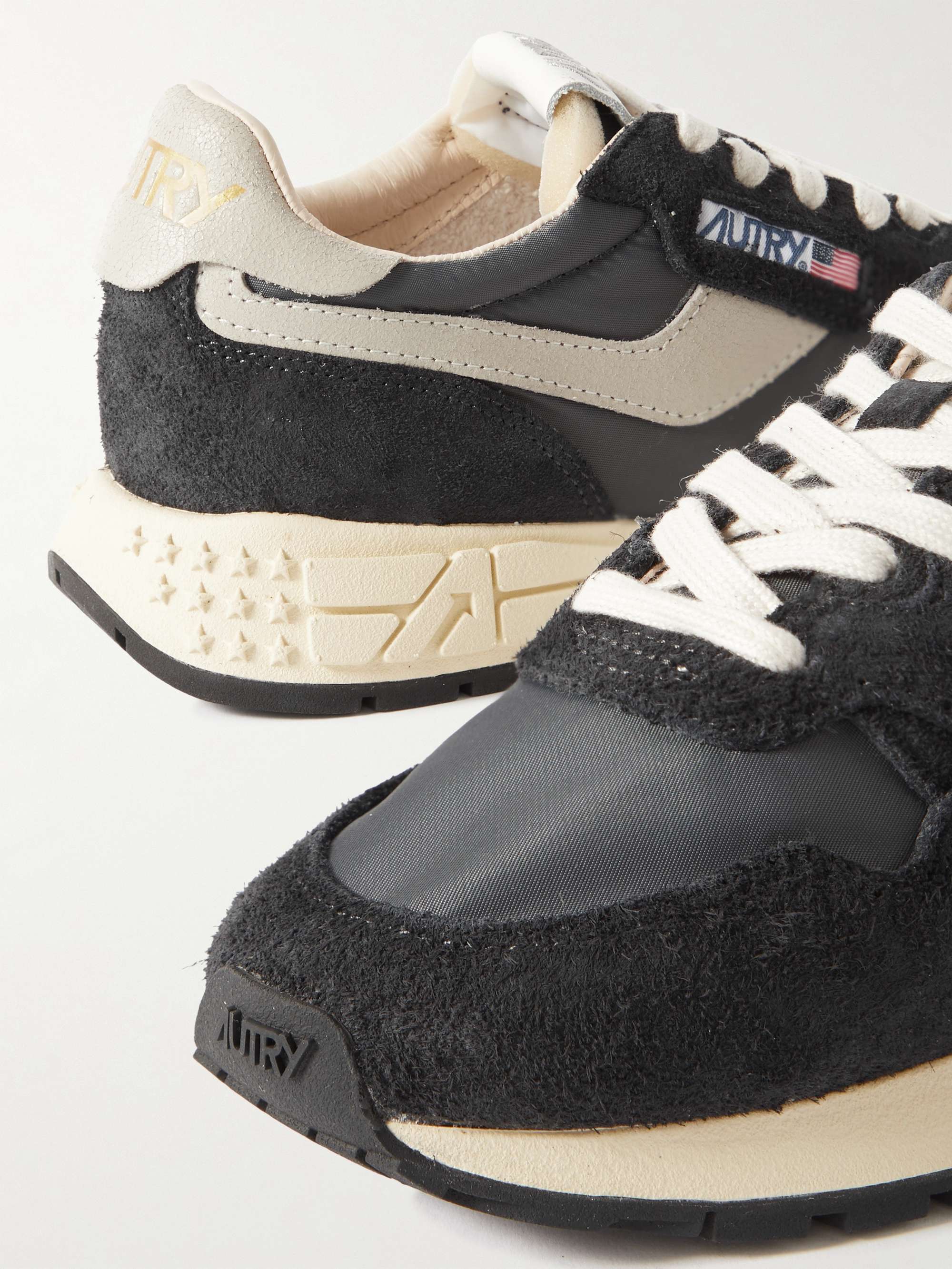 AUTRY Reelwind Low suede and shell sneakers | NET-A-PORTER