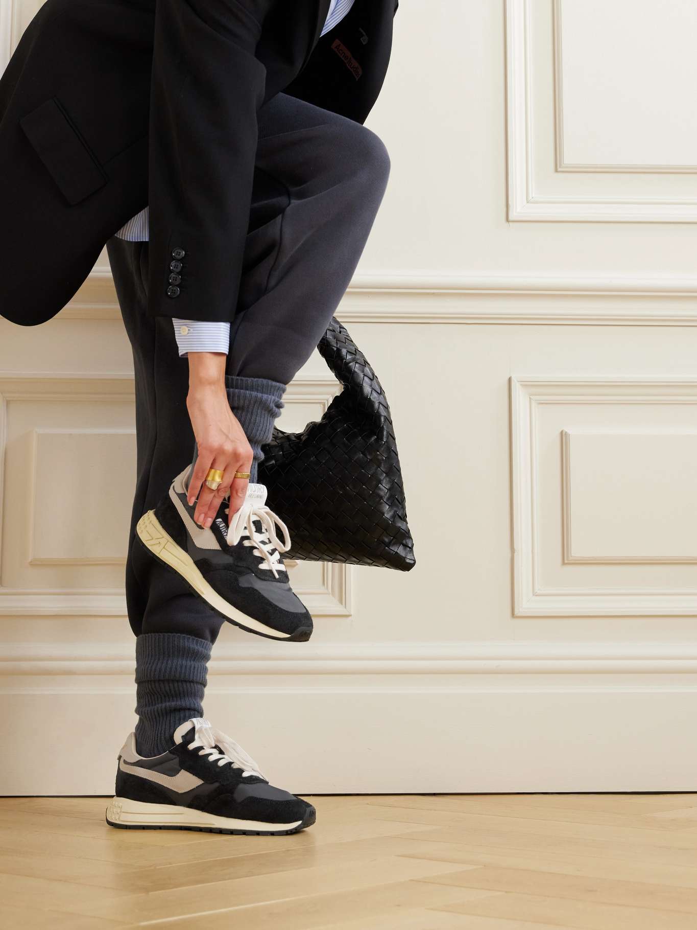 AUTRY Reelwind Low suede and shell sneakers | NET-A-PORTER