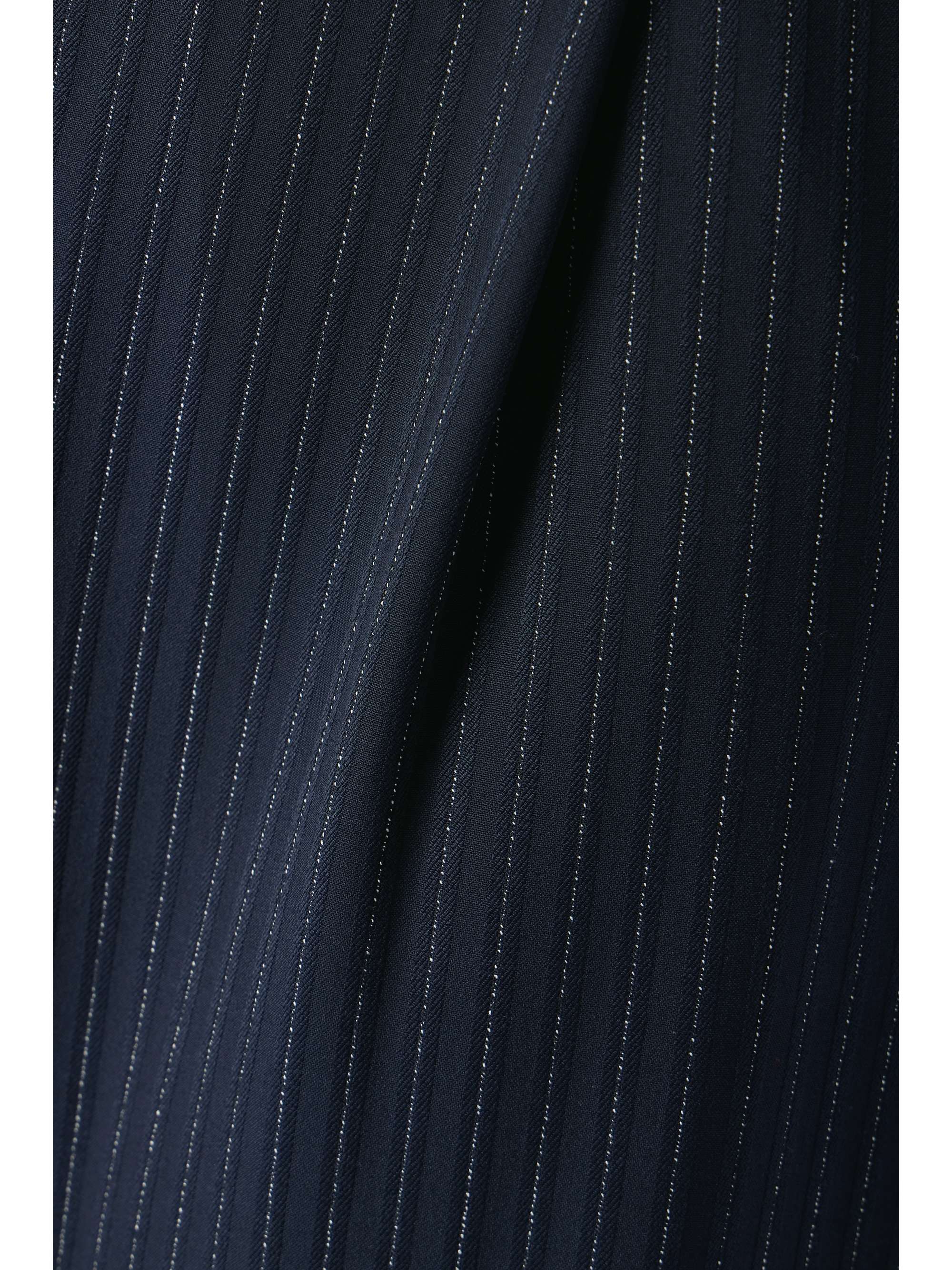 VERONICA BEARD Heyser pleated metallic pinstriped twill wide-leg pants ...