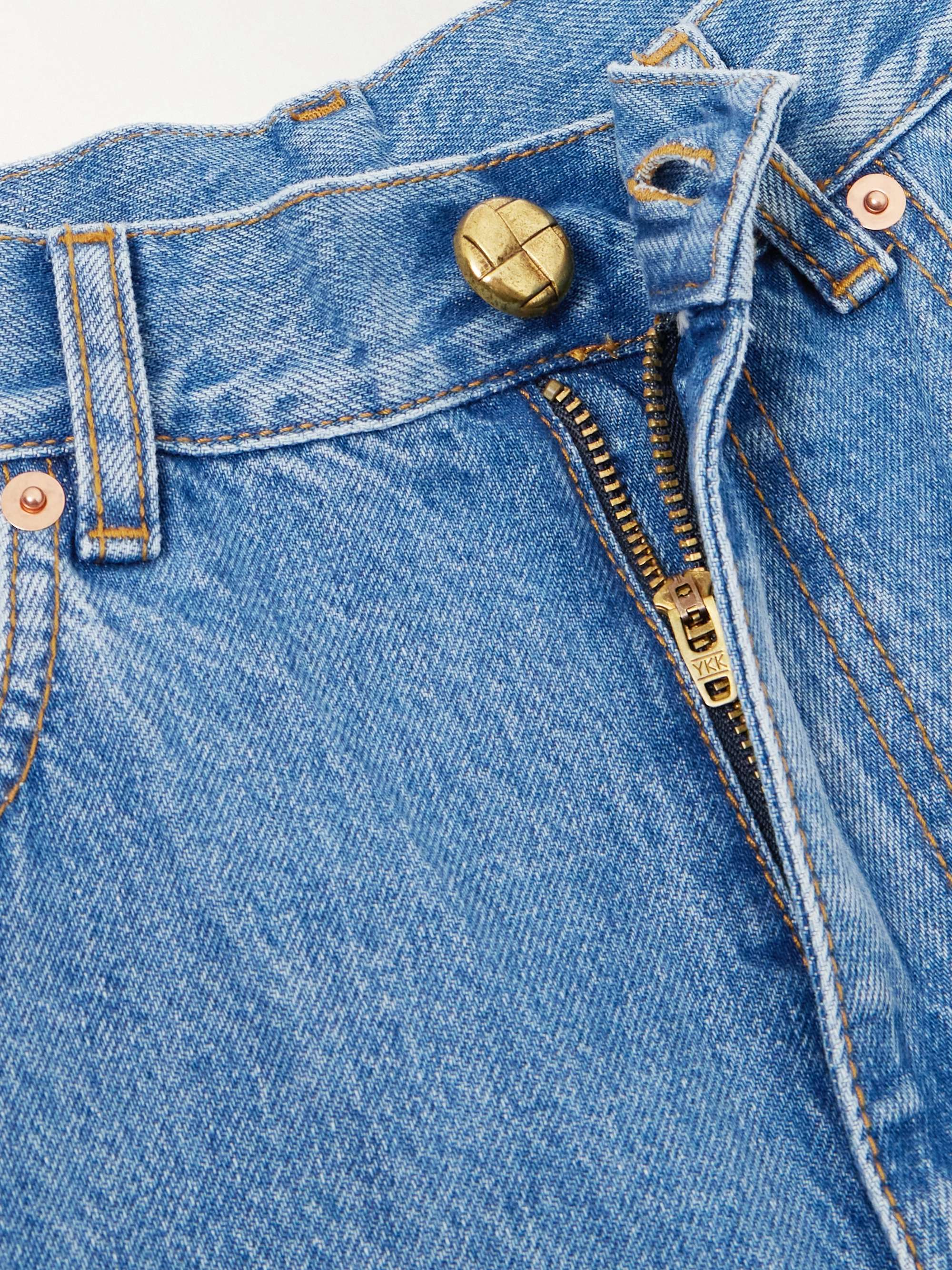 BLAZÉ MILANO Nariida Maya Java embroidered high-rise wide-leg jeans ...