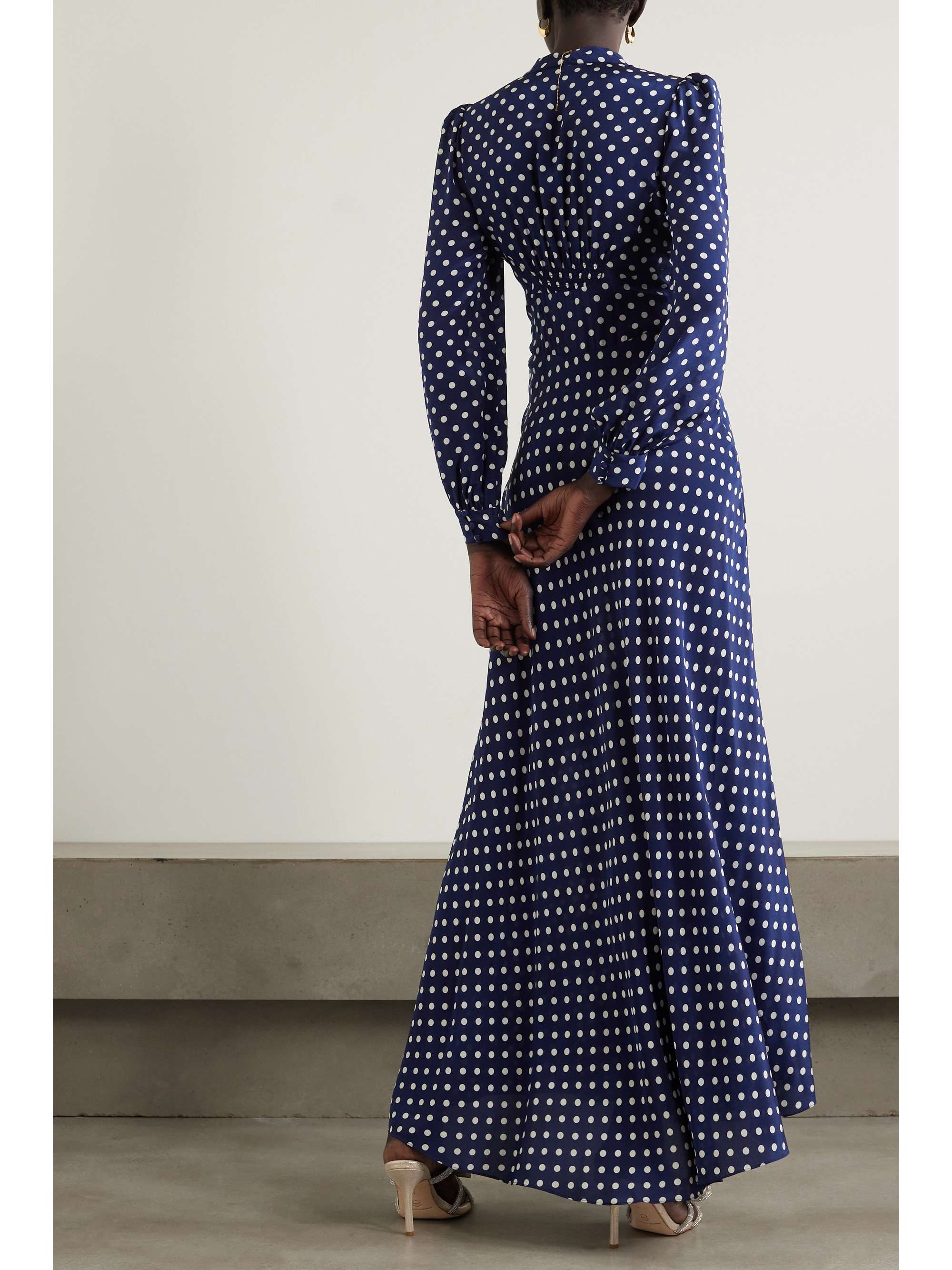 RIXO Emory polka-dot silk maxi dress | NET-A-PORTER