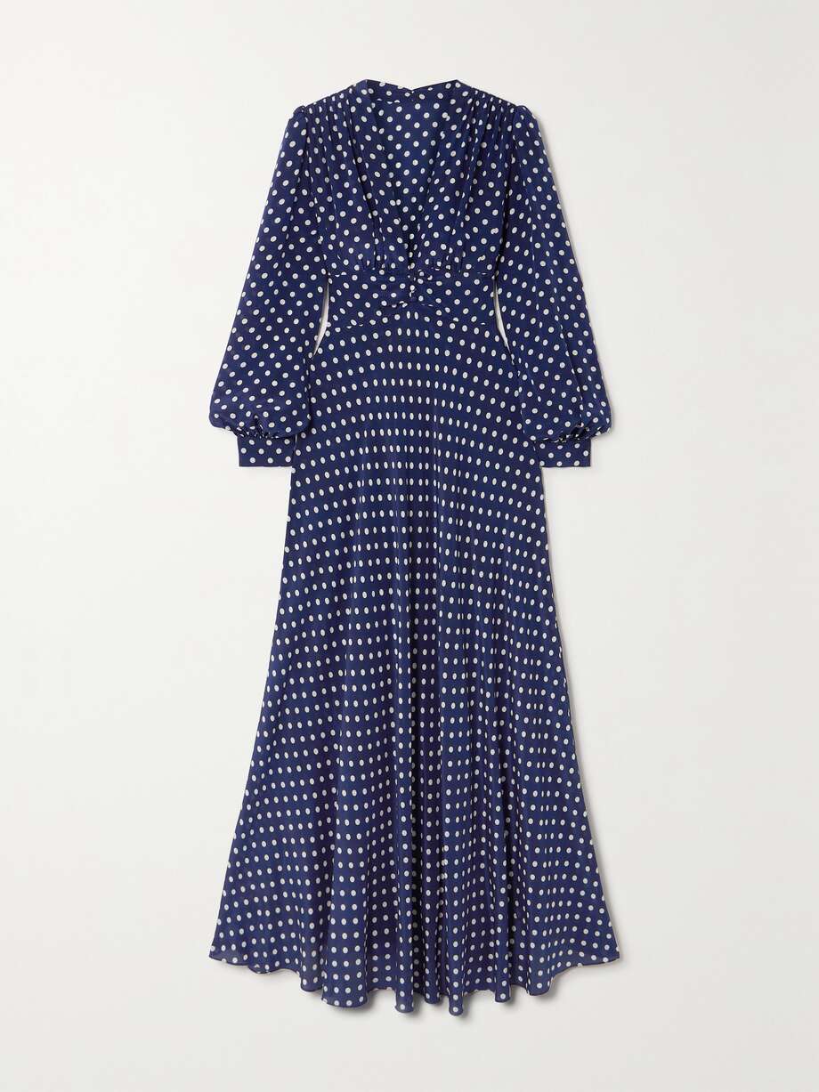 RIXO Emory polka-dot silk maxi dress | NET-A-PORTER