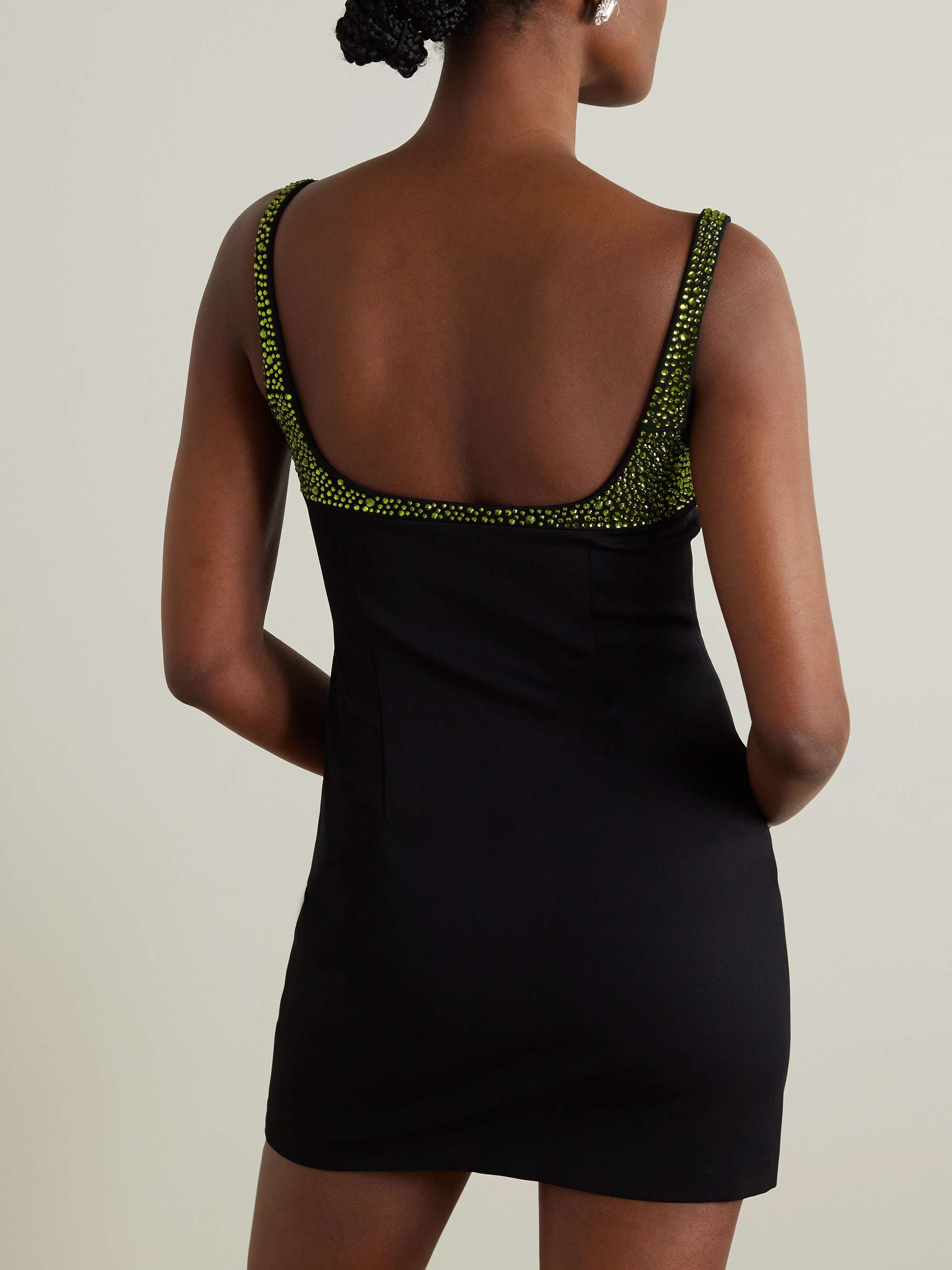 16ARLINGTON Bria crystal-embellished jersey mini dress | NET-A-PORTER