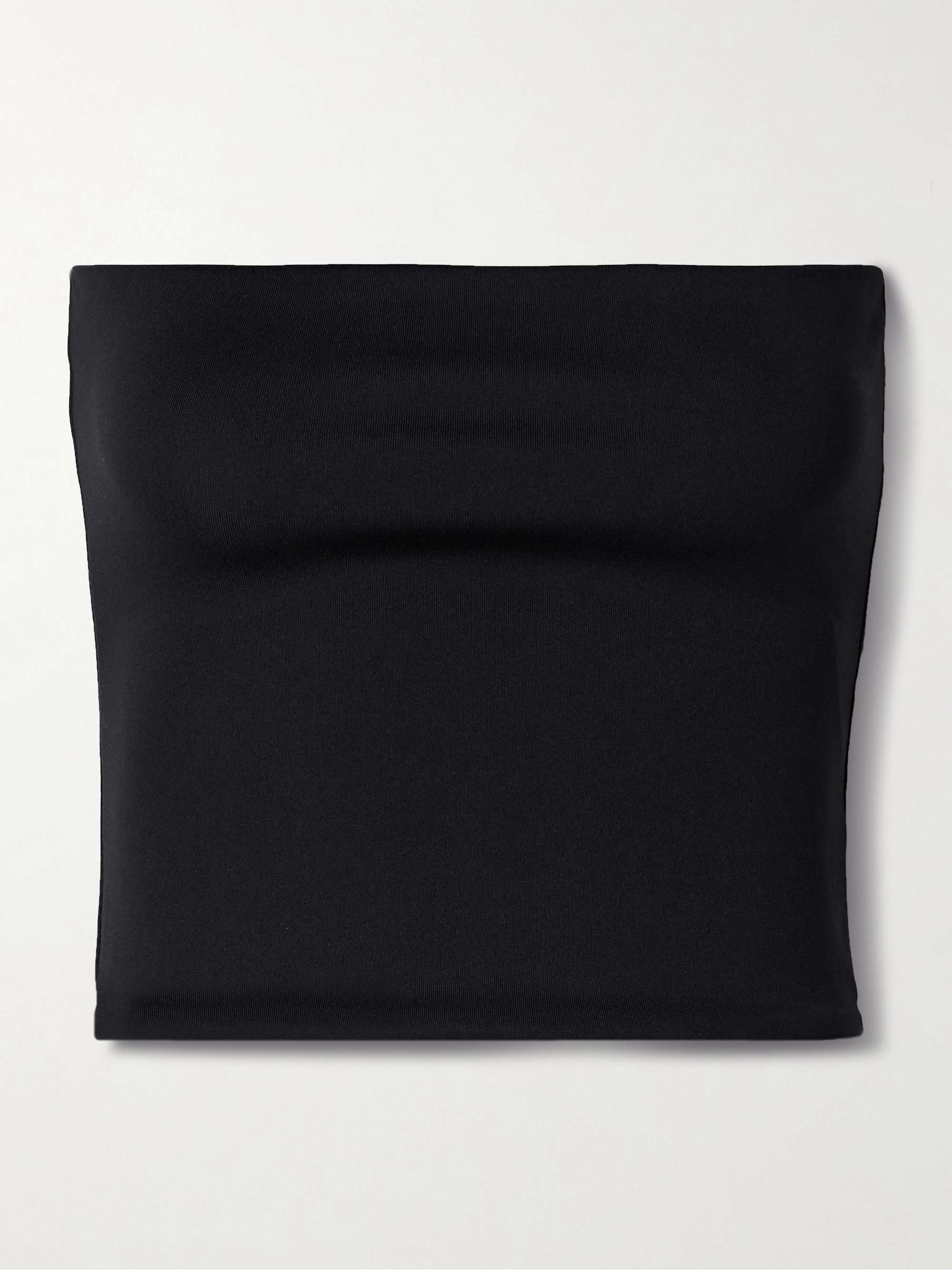 WARDROBE.NYC Strapless cropped stretch-jersey top | NET-A-PORTER
