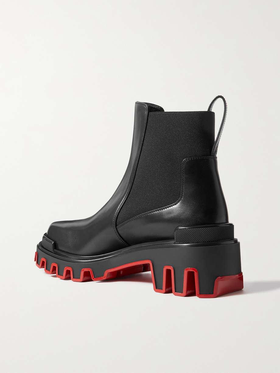 CHRISTIAN LOUBOUTIN Marchacroche Dune leather Chelsea boots | NET-A-PORTER