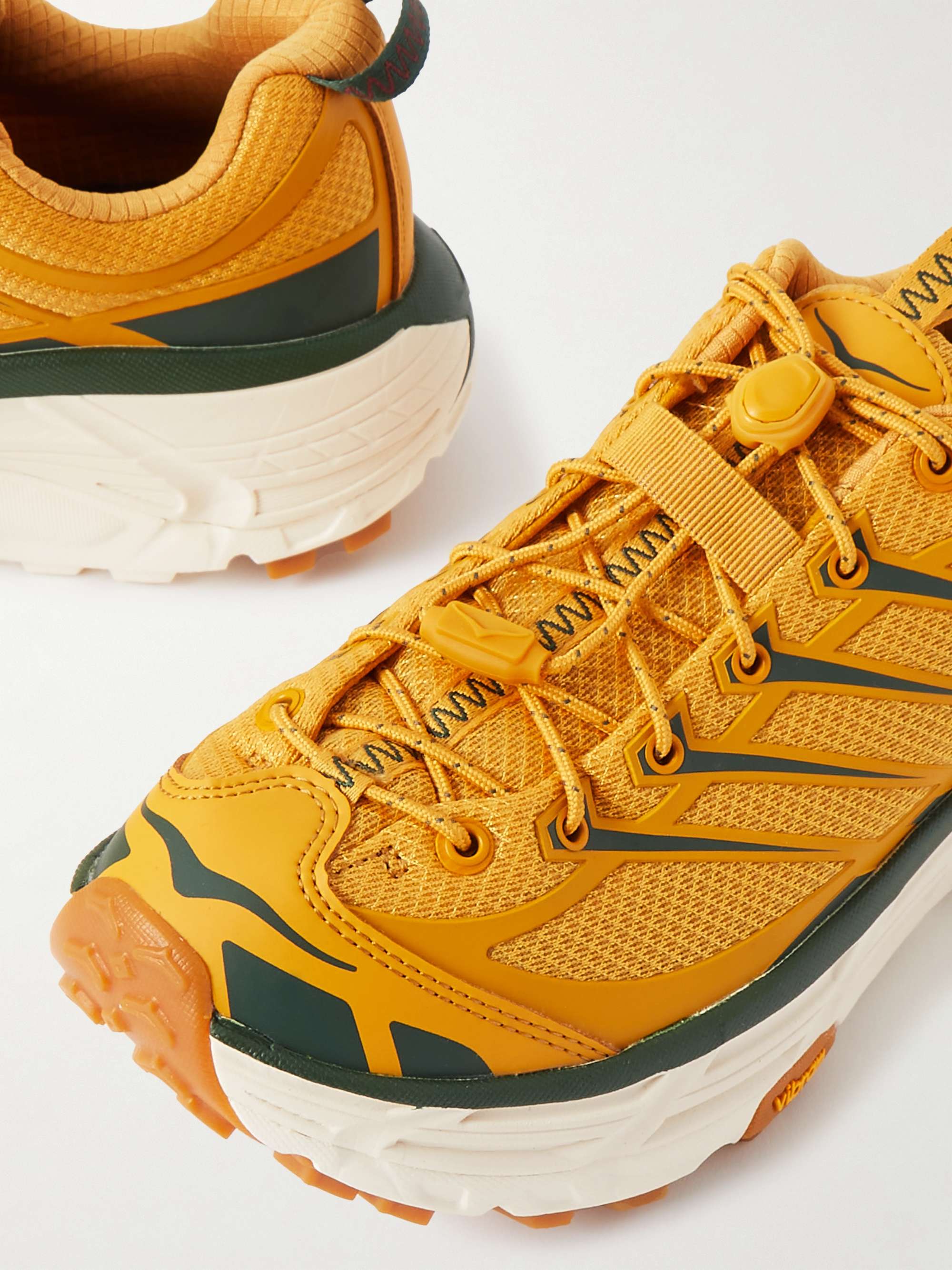 HOKA ONE ONE Mafate Three2 rubber-trimmed mesh sneakers | NET-A-PORTER