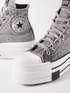 RICK OWENS + Converse DRKSHDW DBL DRKSTAR Chuck 70 canvas platform ...