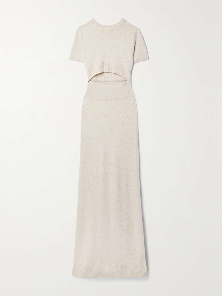 ALTUZARRA Mima cutout cashmere-blend jersey maxi dress | NET-A-PORTER