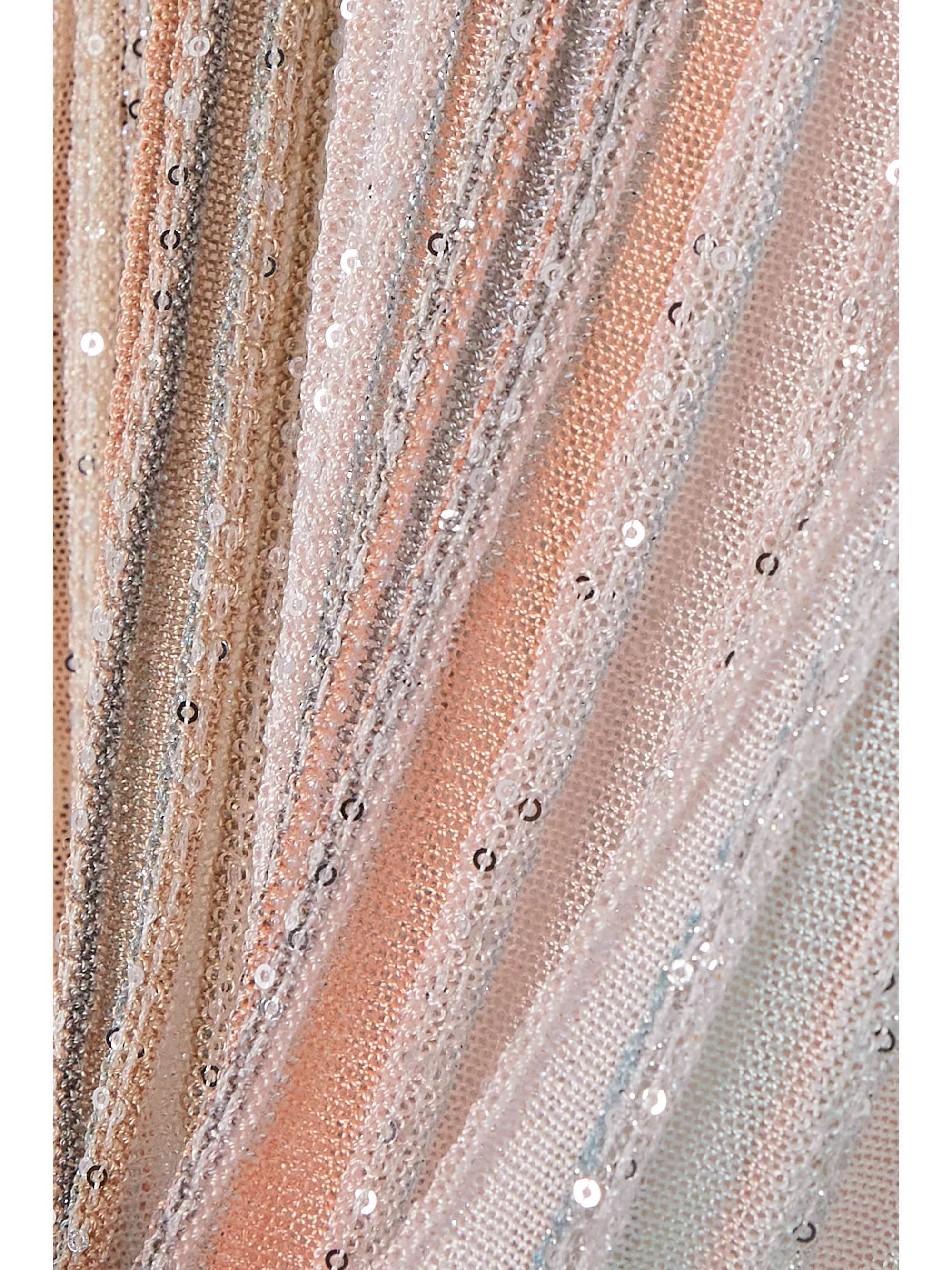 MISSONI Sequin-embellished striped metallic ribbed-knit tank | NET-A-PORTER