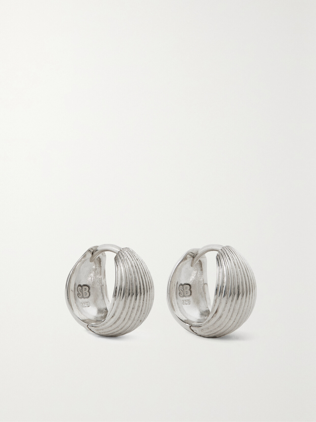 Sophie Buhai Reversible Silver-tone Hoop Earrings | ModeSens