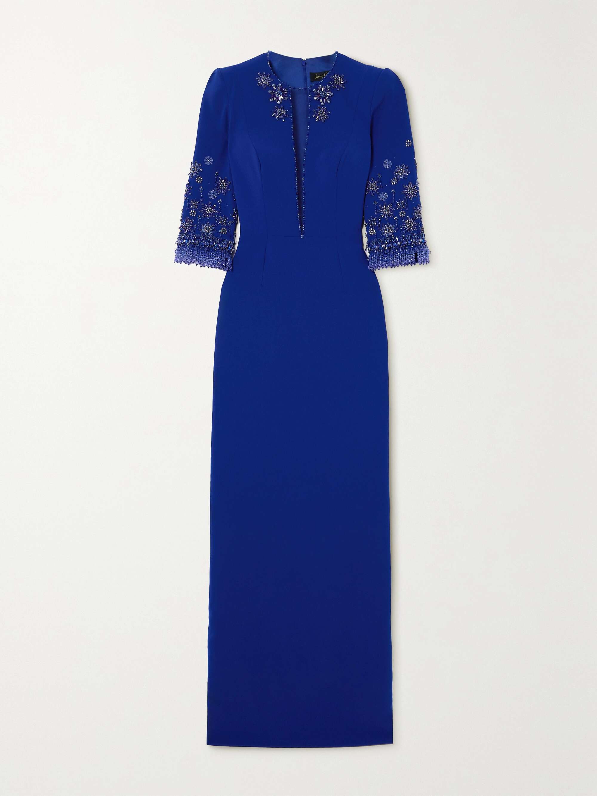 JENNY PACKHAM Sandrine embellished cutout cady gown | NET-A JENNY PACKHAM Sandrine embellished cutout cady gown | NET-A