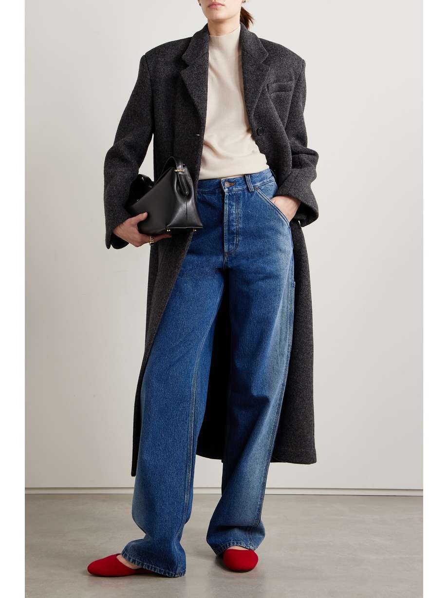 Cream James wool turtleneck top | LESET | NET-A-PORTER