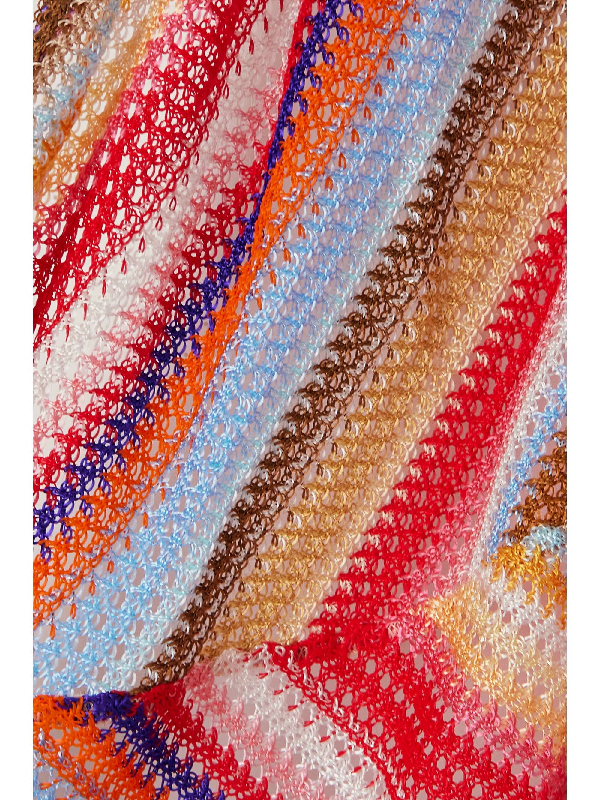 MISSONI Striped crochet-knit halterneck top | NET-A-PORTER