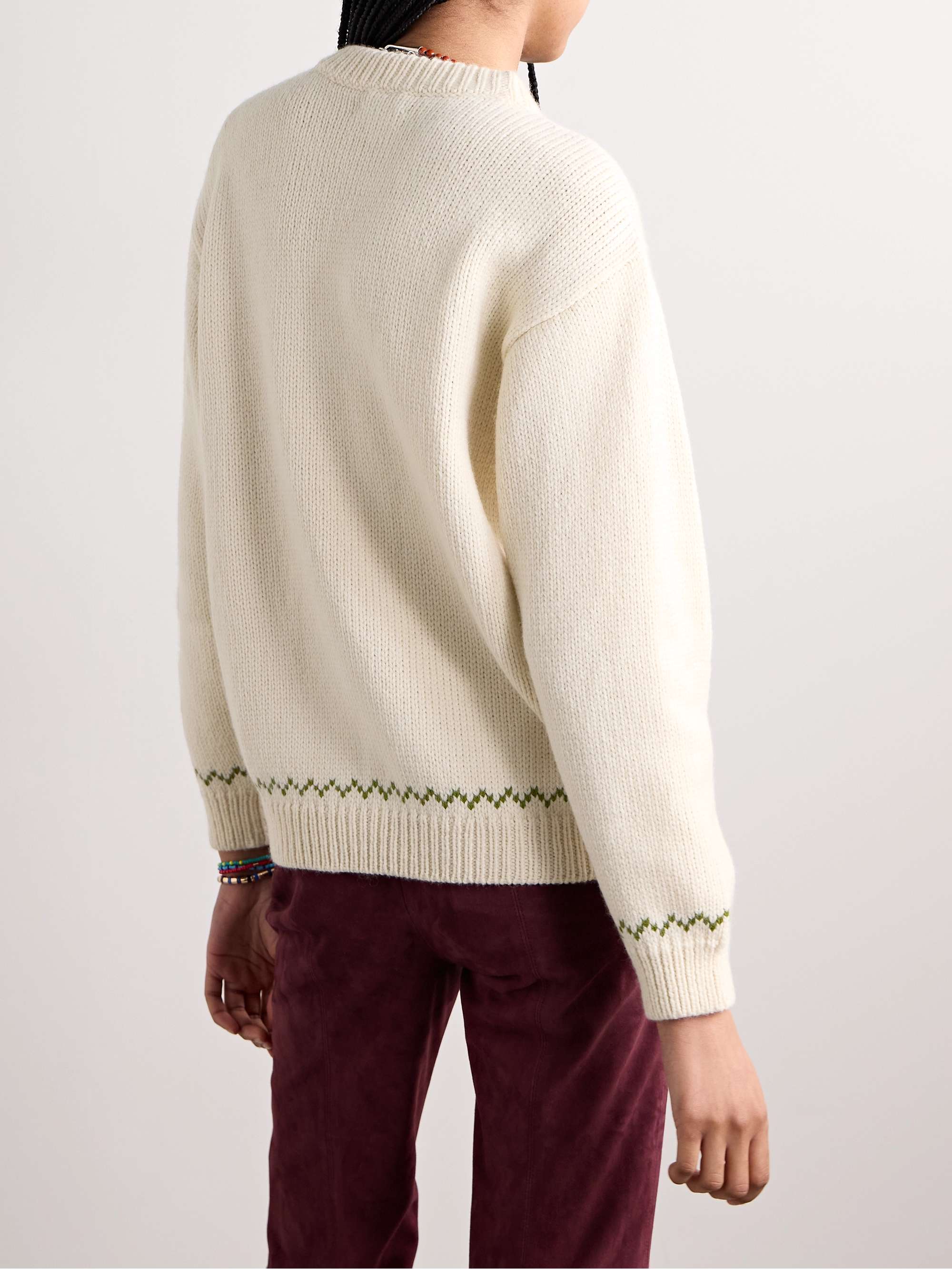 BODE Homestead intarsia-knit wool sweater | NET-A-PORTER