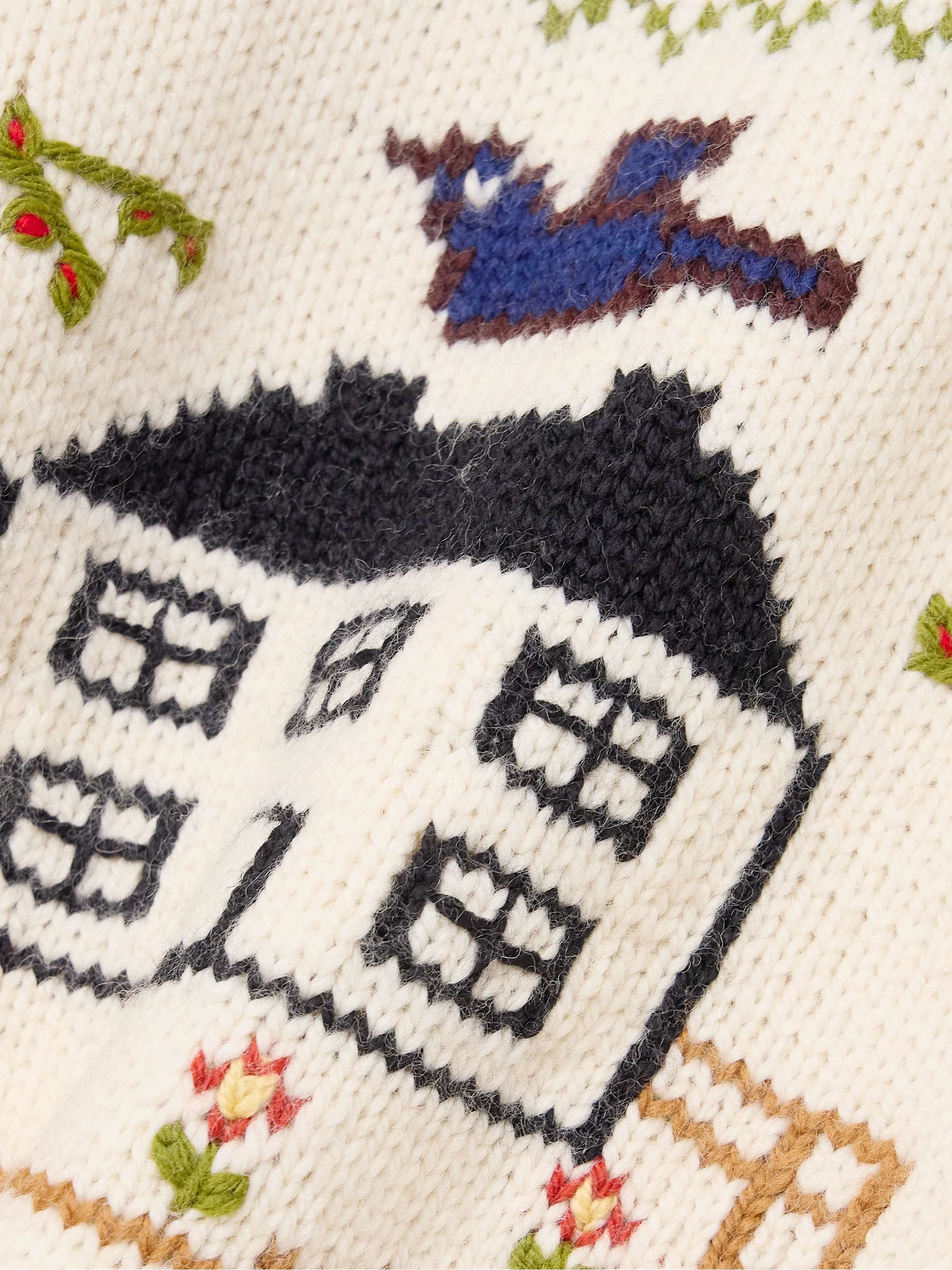 BODE Homestead intarsia-knit wool sweater | NET-A-PORTER