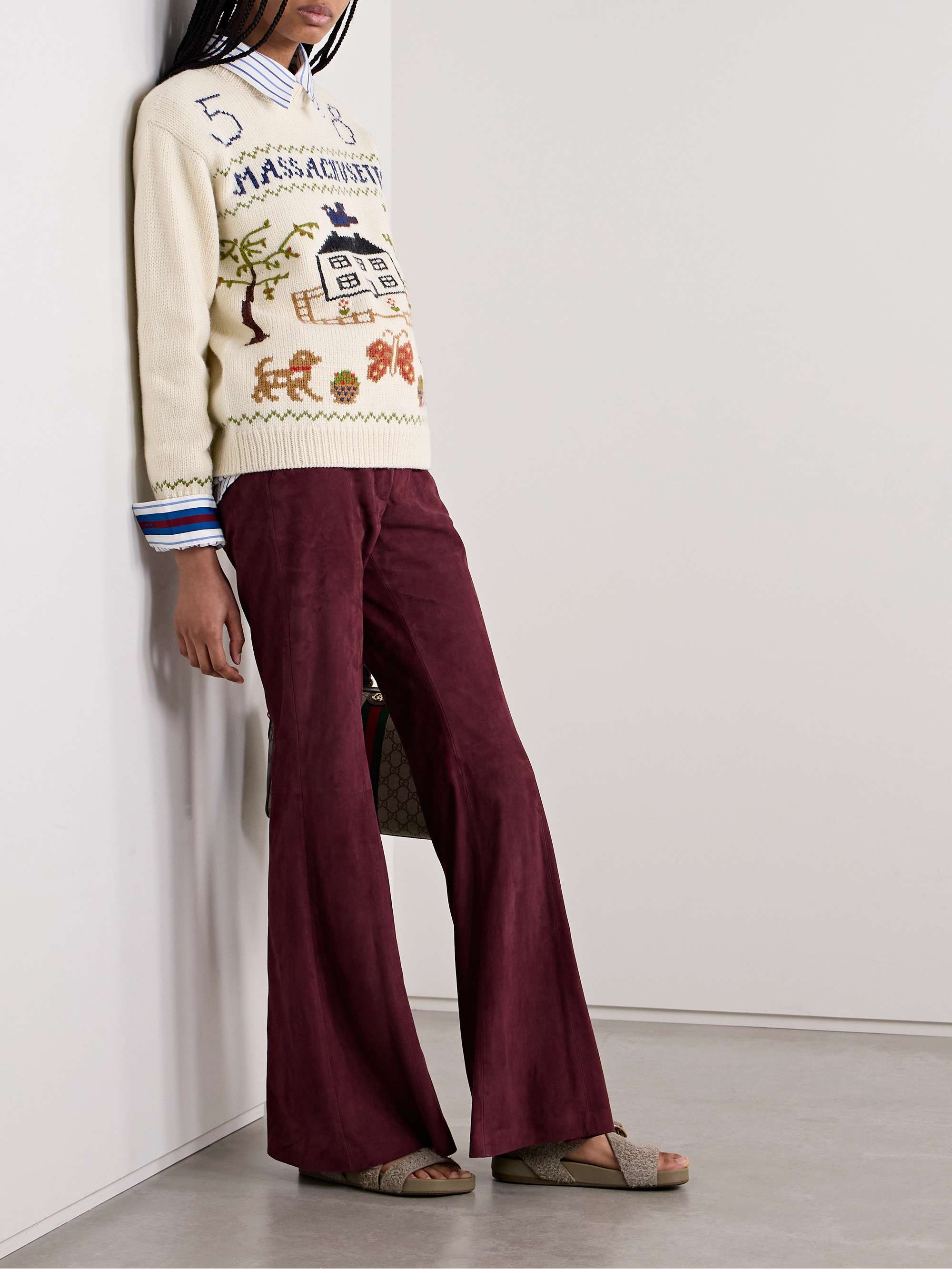 BODE Homestead intarsia-knit wool sweater | NET-A-PORTER