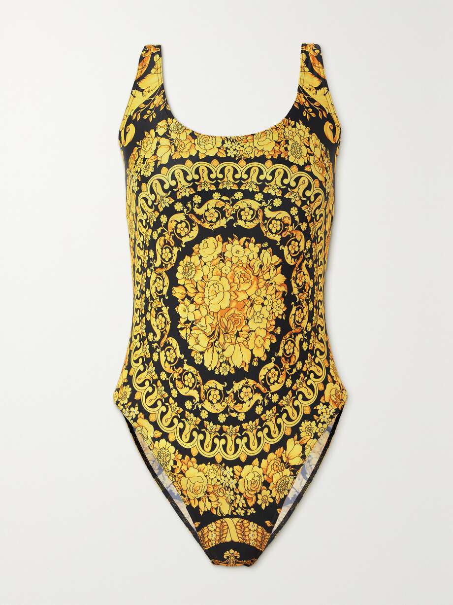 VERSACE Tribute printed swimsuit | NET-A-PORTER