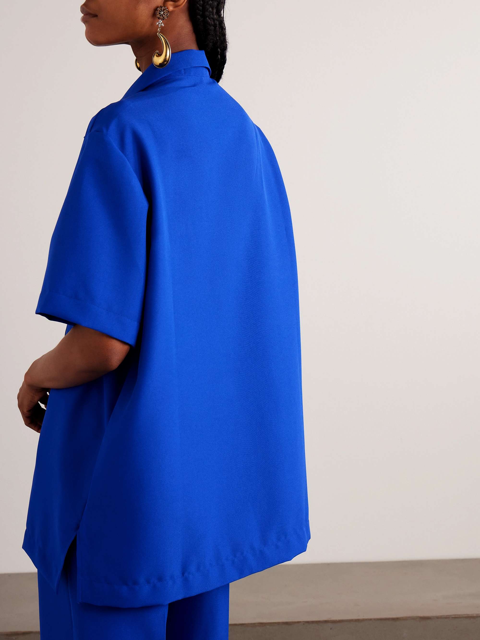 TOLU COKER Oversized crepe shirt | NET-A-PORTER
