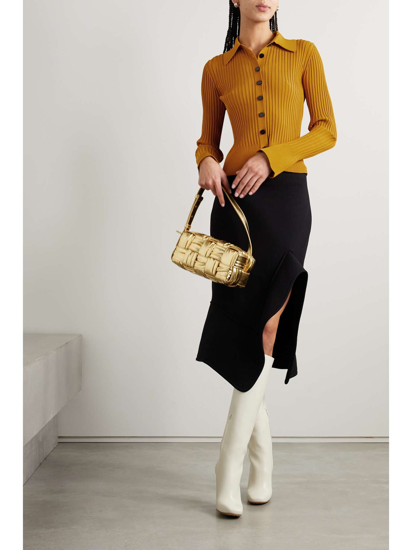 PROENZA SCHOULER Ribbed cotton-blend cardigan | NET-A-PORTER