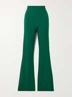 SAFIYAA Alexa stretch-crepe flared pants | NET-A-PORTER