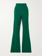 SAFIYAA Alexa stretch-crepe flared pants | NET-A-PORTER