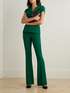 SAFIYAA Alexa stretch-crepe flared pants | NET-A-PORTER