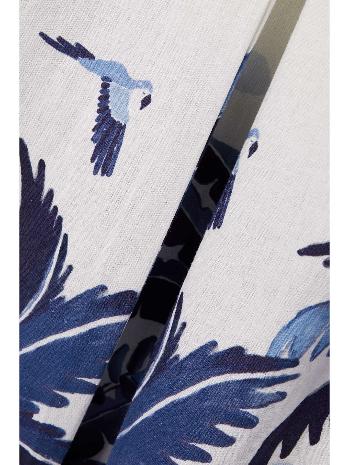 FARM RIO Cutout printed linen-blend maxi dress | NET-A-PORTER