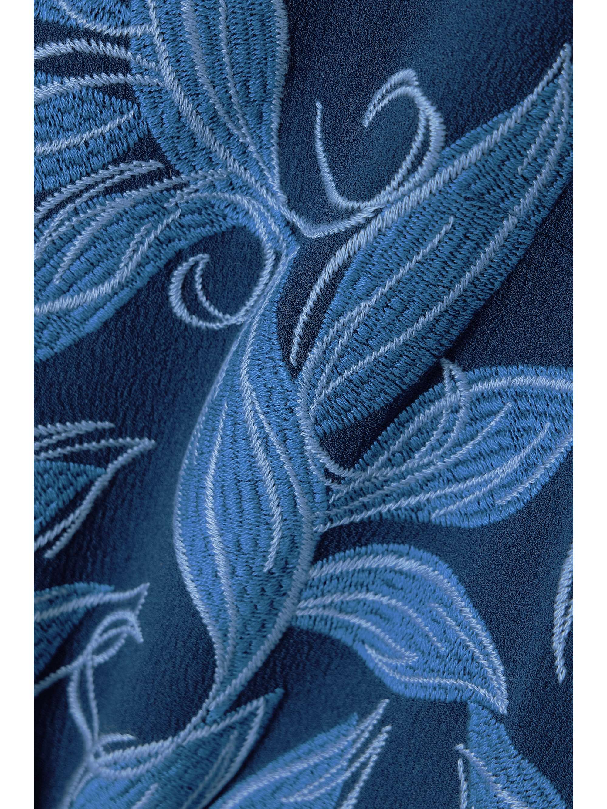 LORETTA CAPONI + NET SUSTAIN Hilary embroidered crepe tank | NET-A-PORTER