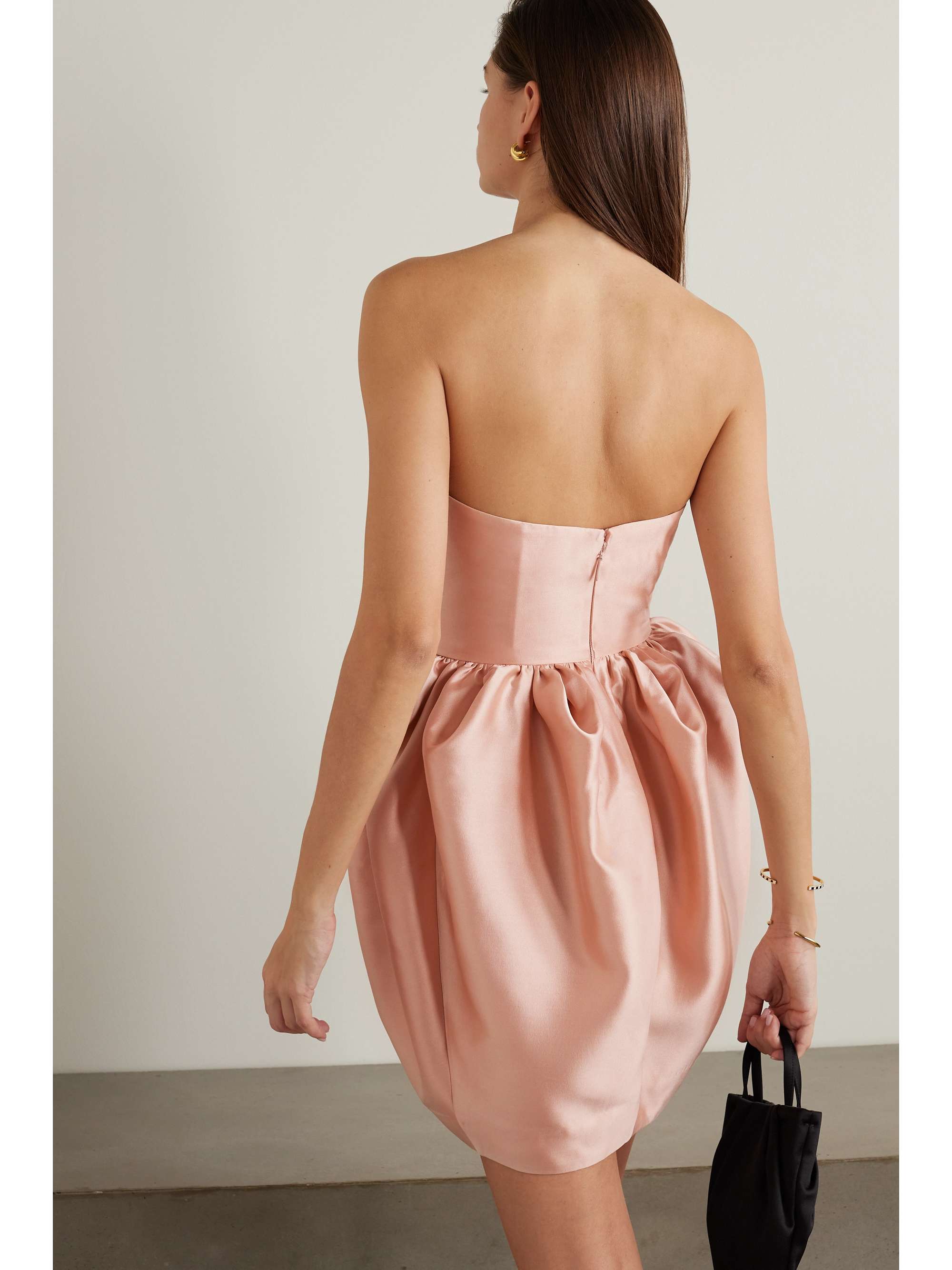 ZIMMERMANN Matchmaker gathered silk and wool-blend mini dress | NET-A ...