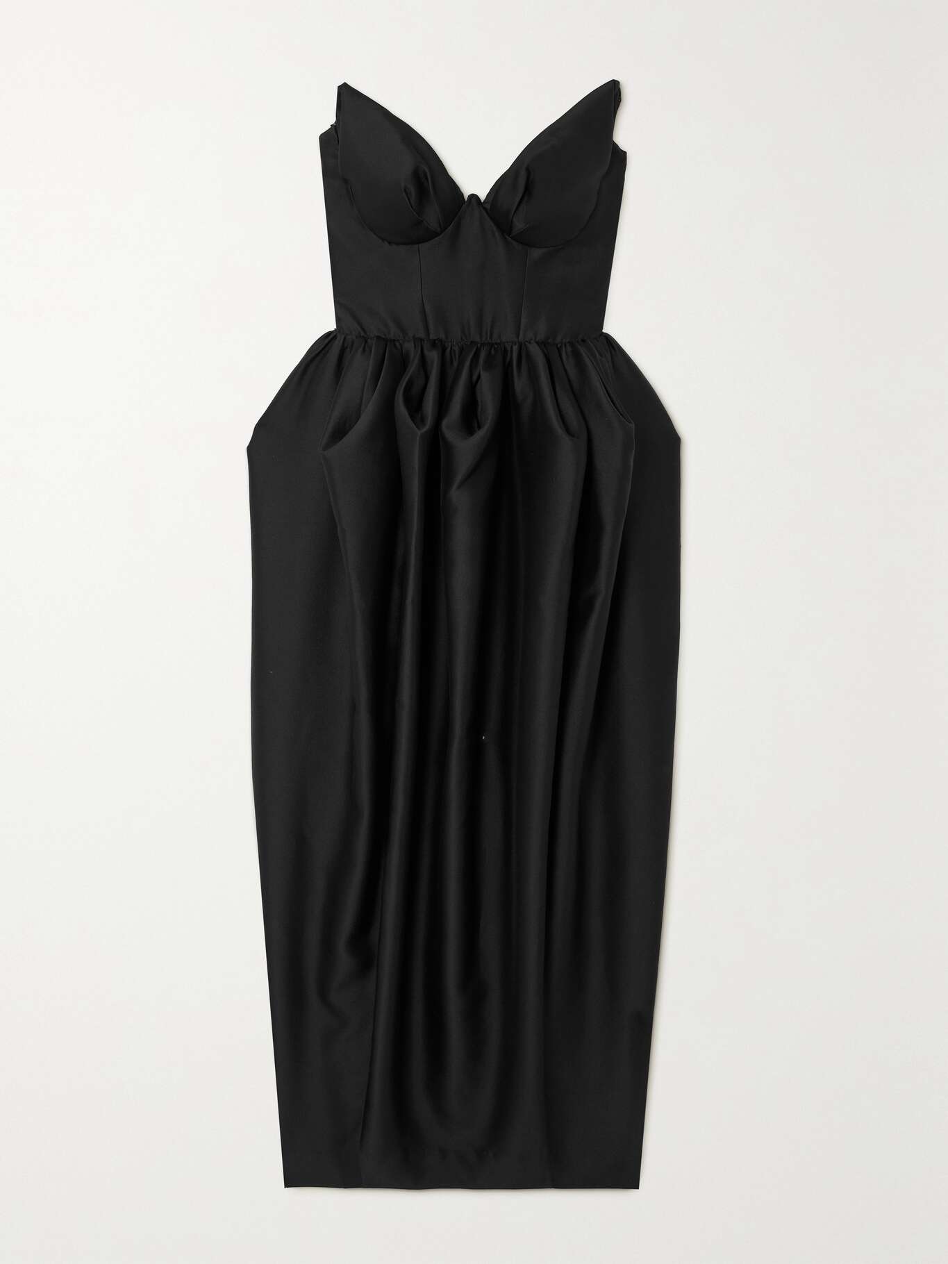 ZIMMERMANN Matchmaker silk and wool-blend twill bustier midi dress ...