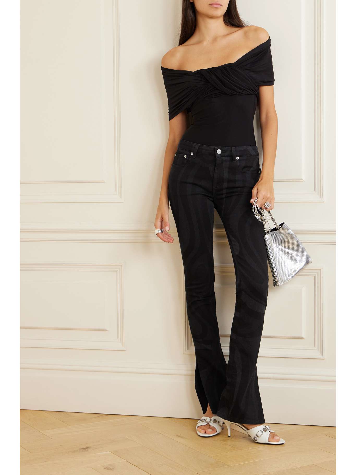 PUCCI Printed mid-rise flared jeans | NET-A-PORTER