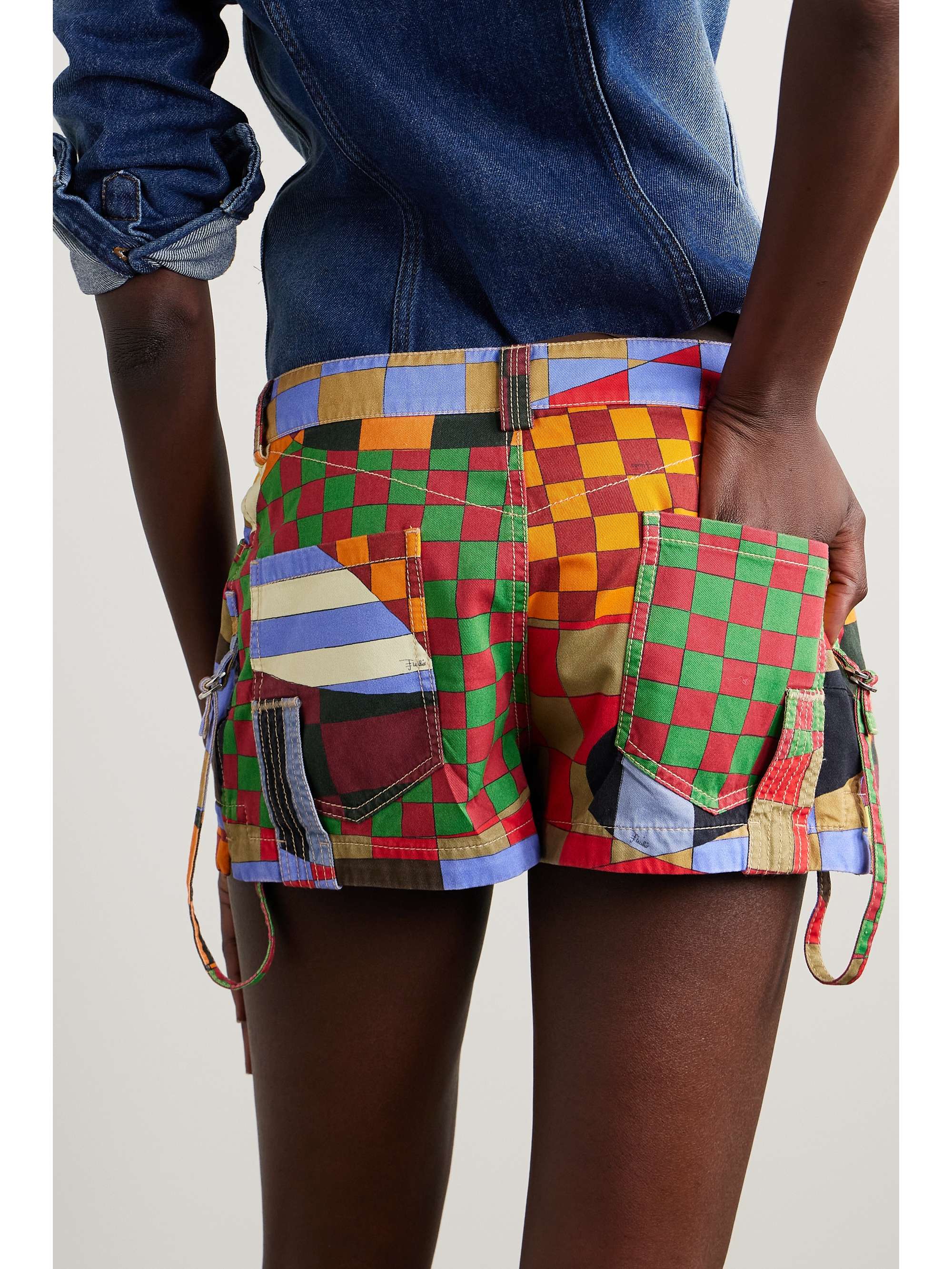 PUCCI Printed cotton-gabardine shorts | NET-A-PORTER